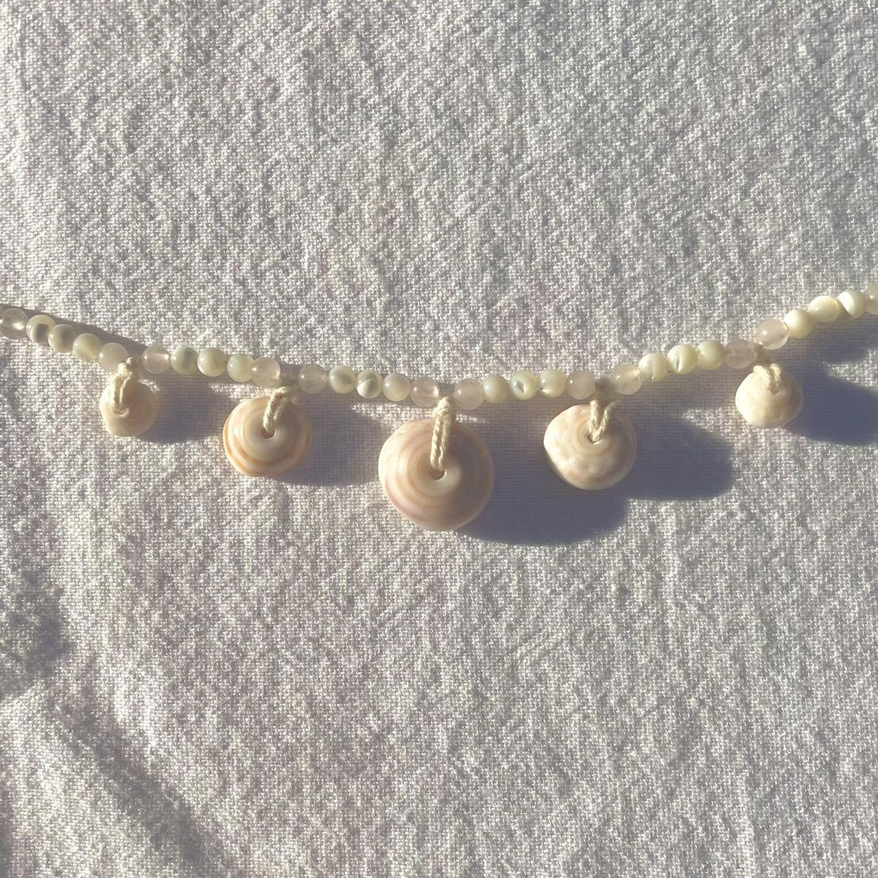 Authentic corded Puka Shell Necklace - Depop