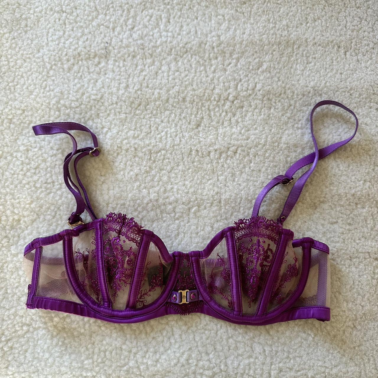 HONEY BIRDETTE PURPLE BRA Size 10B - Depop