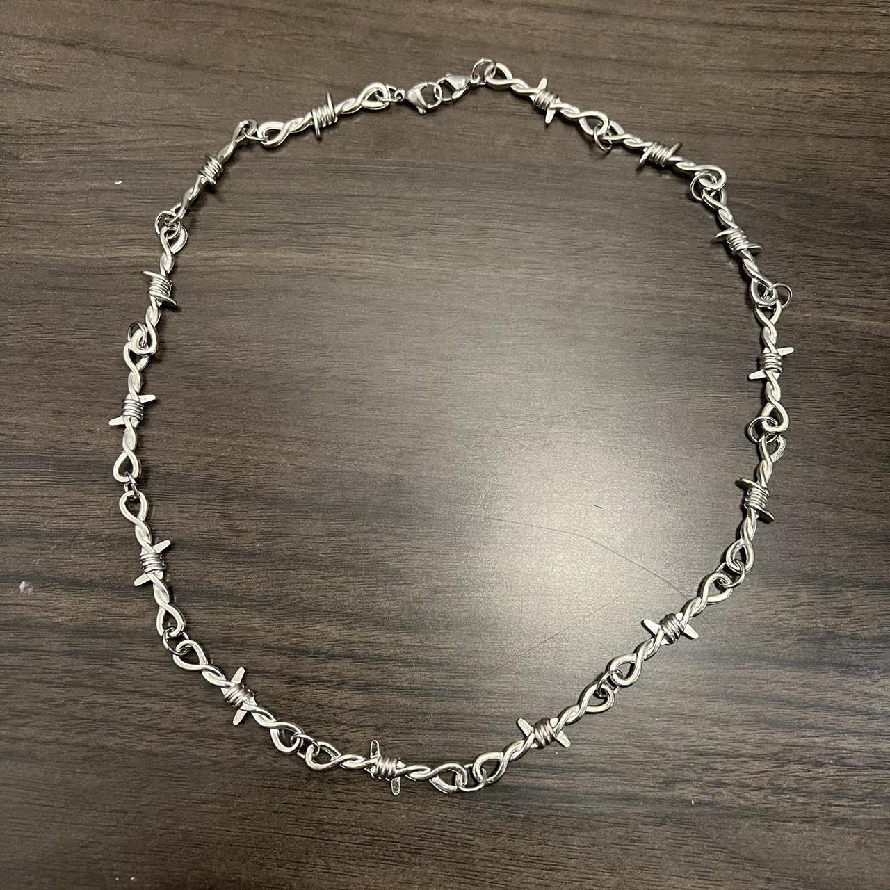 thorns spiked chain necklace ⛓️💿🌵 also have a thorn... - Depop