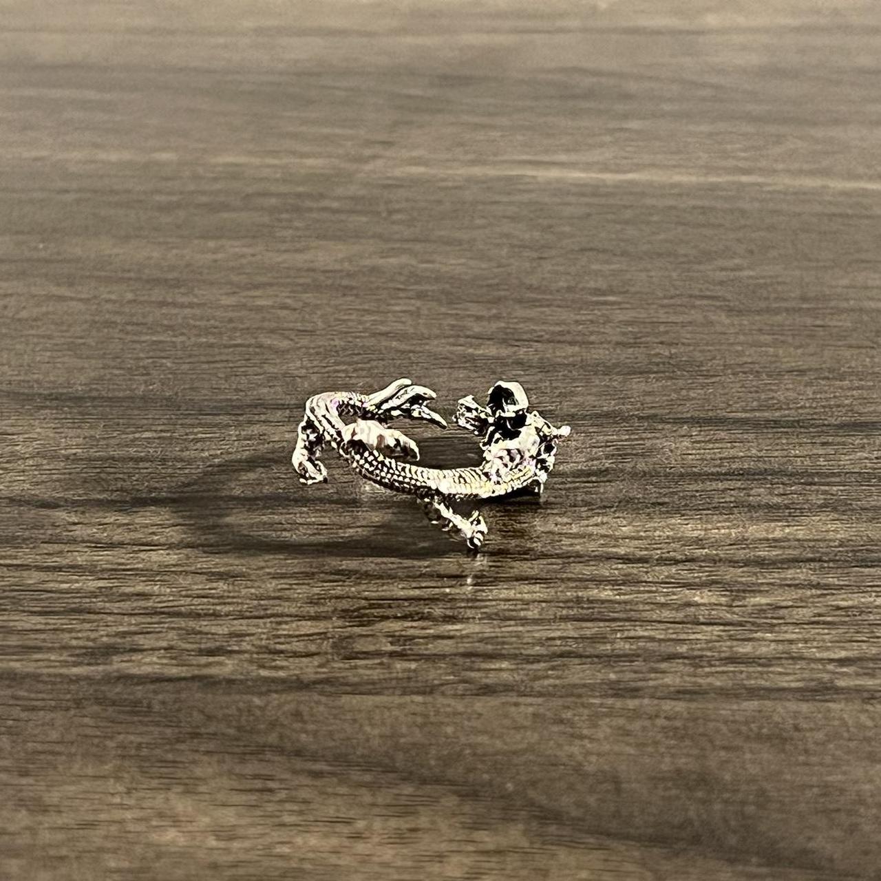 dragon y2k ring adjustable💿⛓️ *can bundle with other... - Depop