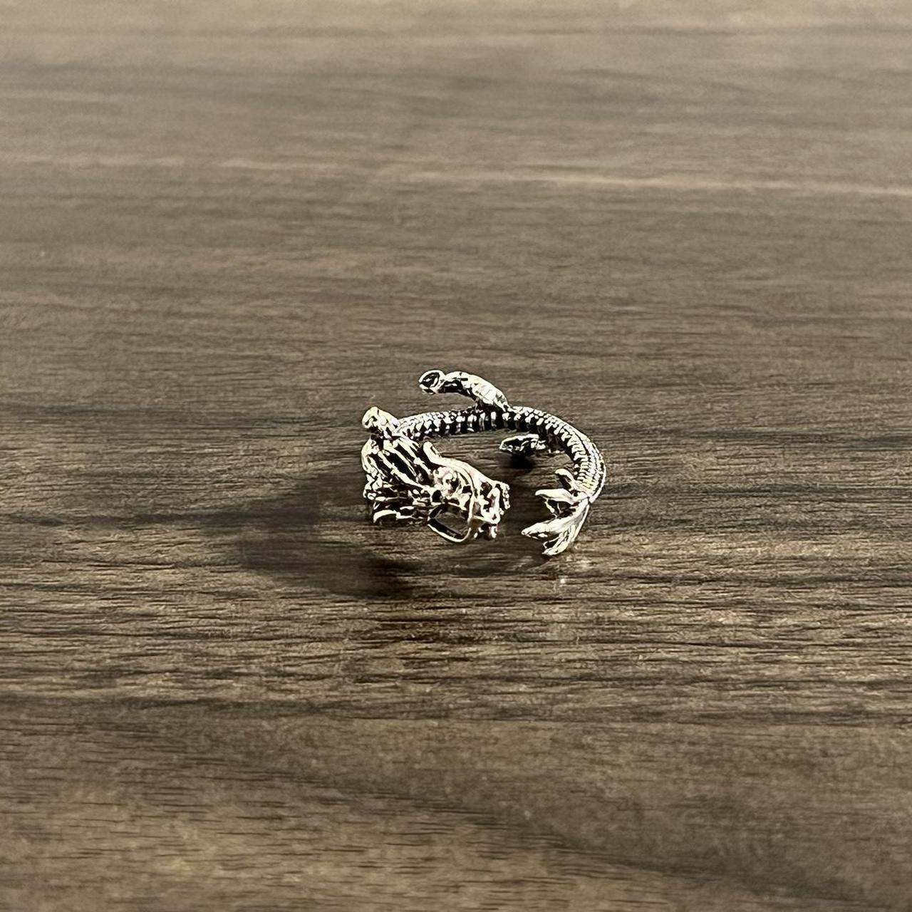 dragon y2k ring adjustable💿⛓️ *can bundle with other... - Depop