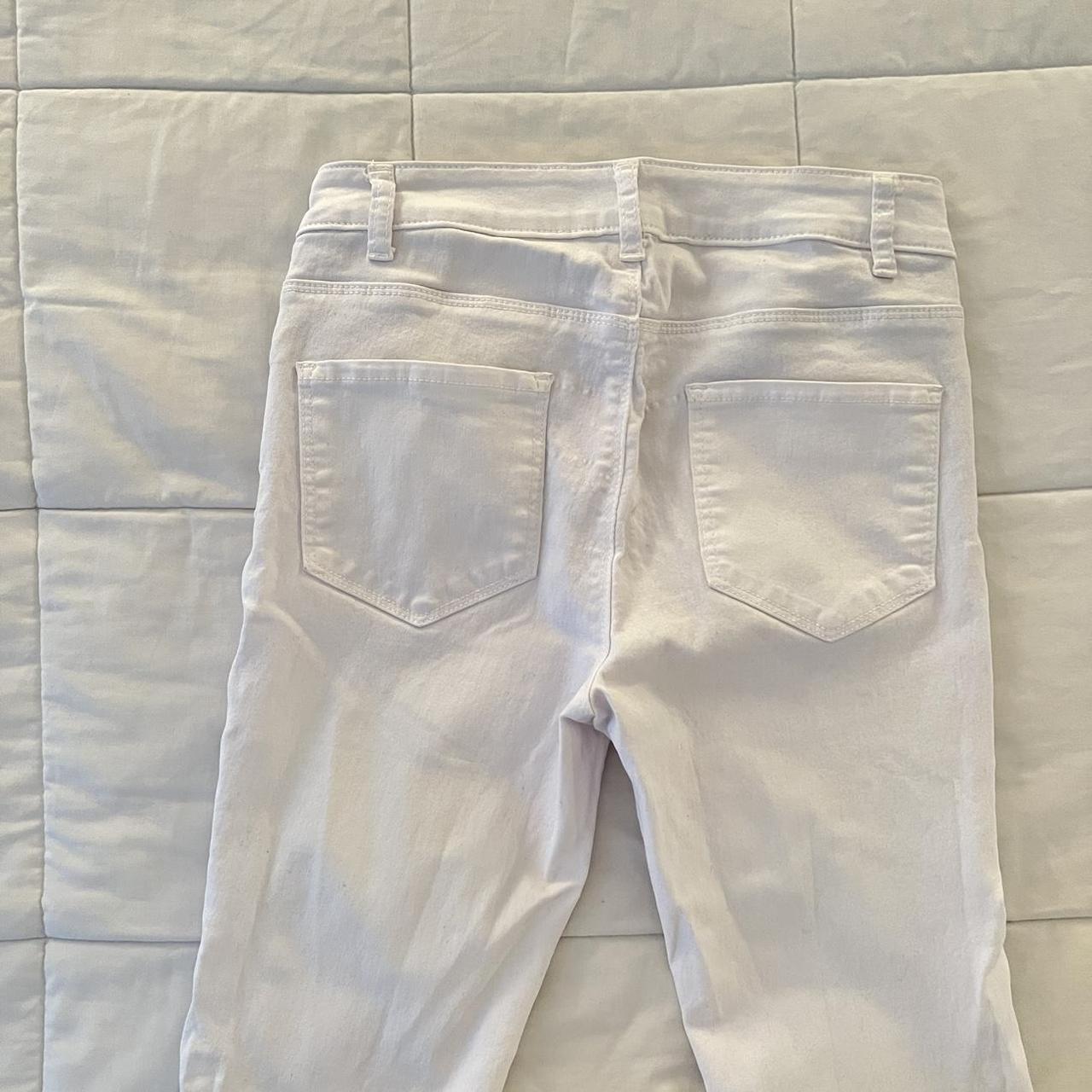 Primark white skinny jeans. Slight stretch super... - Depop
