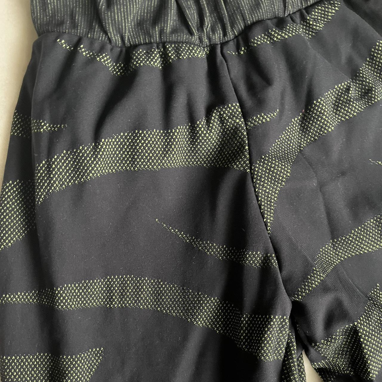 Fabletics Women's Black and Yellow Joggers-tracksuits | Depop