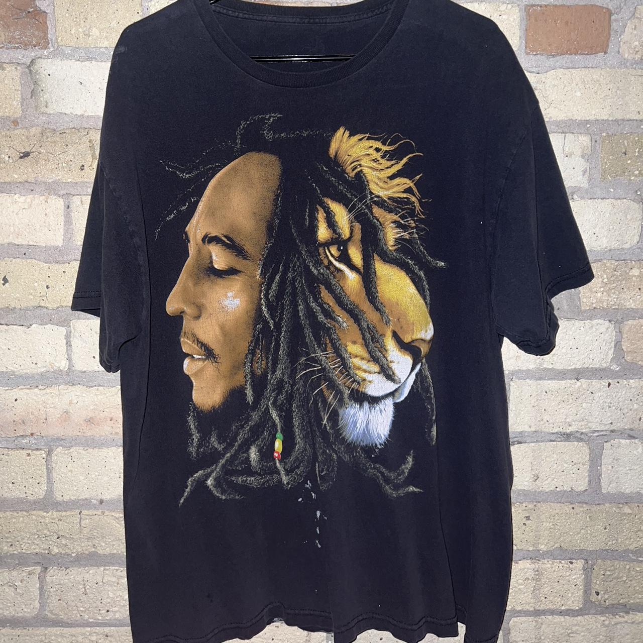 Bob Marley/Rasta T-shirt -large #bobmarley #rasta... - Depop