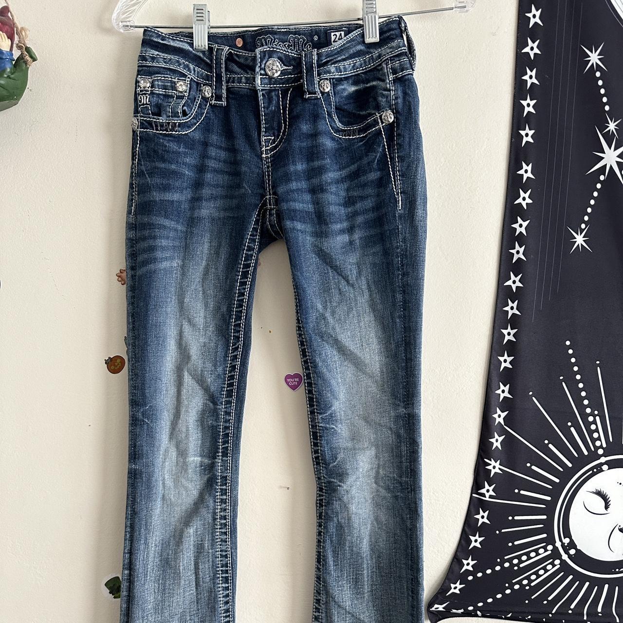 Super cute low rise jeans. #y2k #lowrise #jeans #24 - Depop