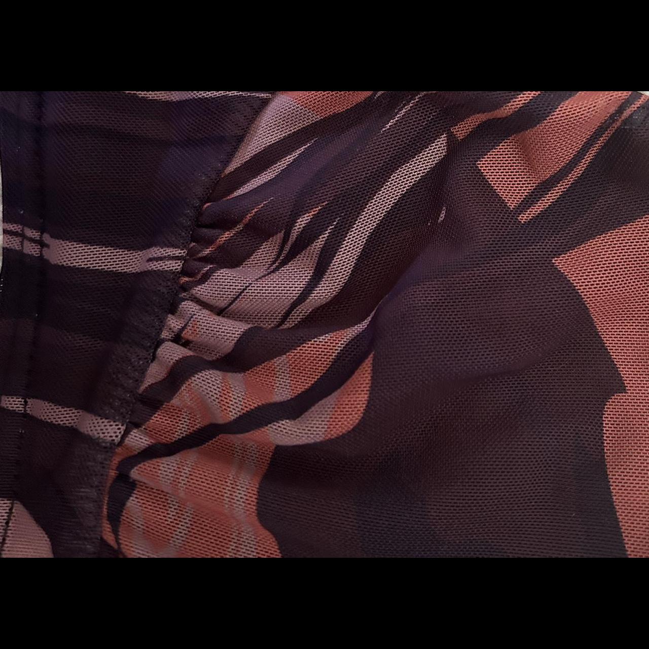 PLT pretty little thing brown swirl crop top🤎🧸 UK... - Depop