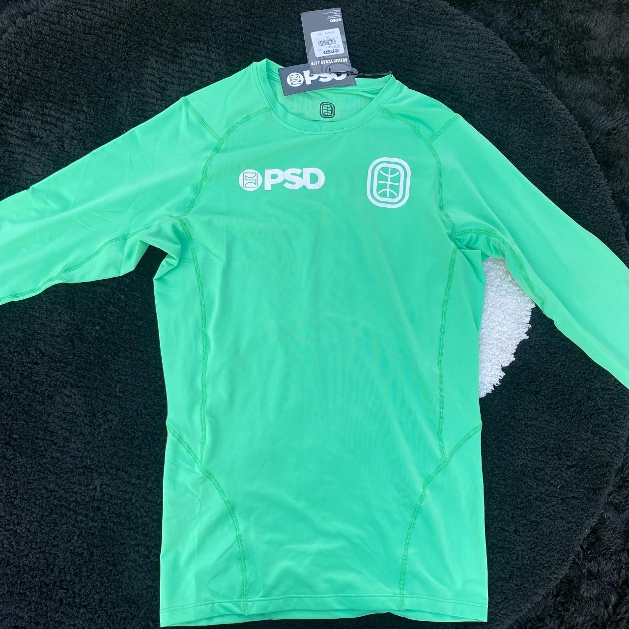 NWT PSD Overtime Elite Green Long Sleeve Compression... | Depop