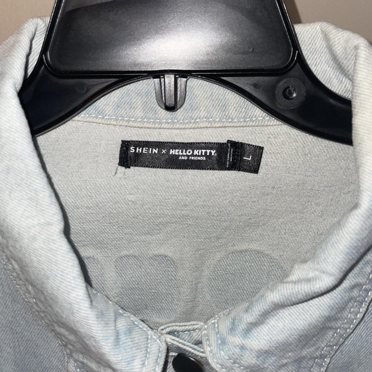 Hello Kitty denim jacket with Hello Kitty patch on... - Depop