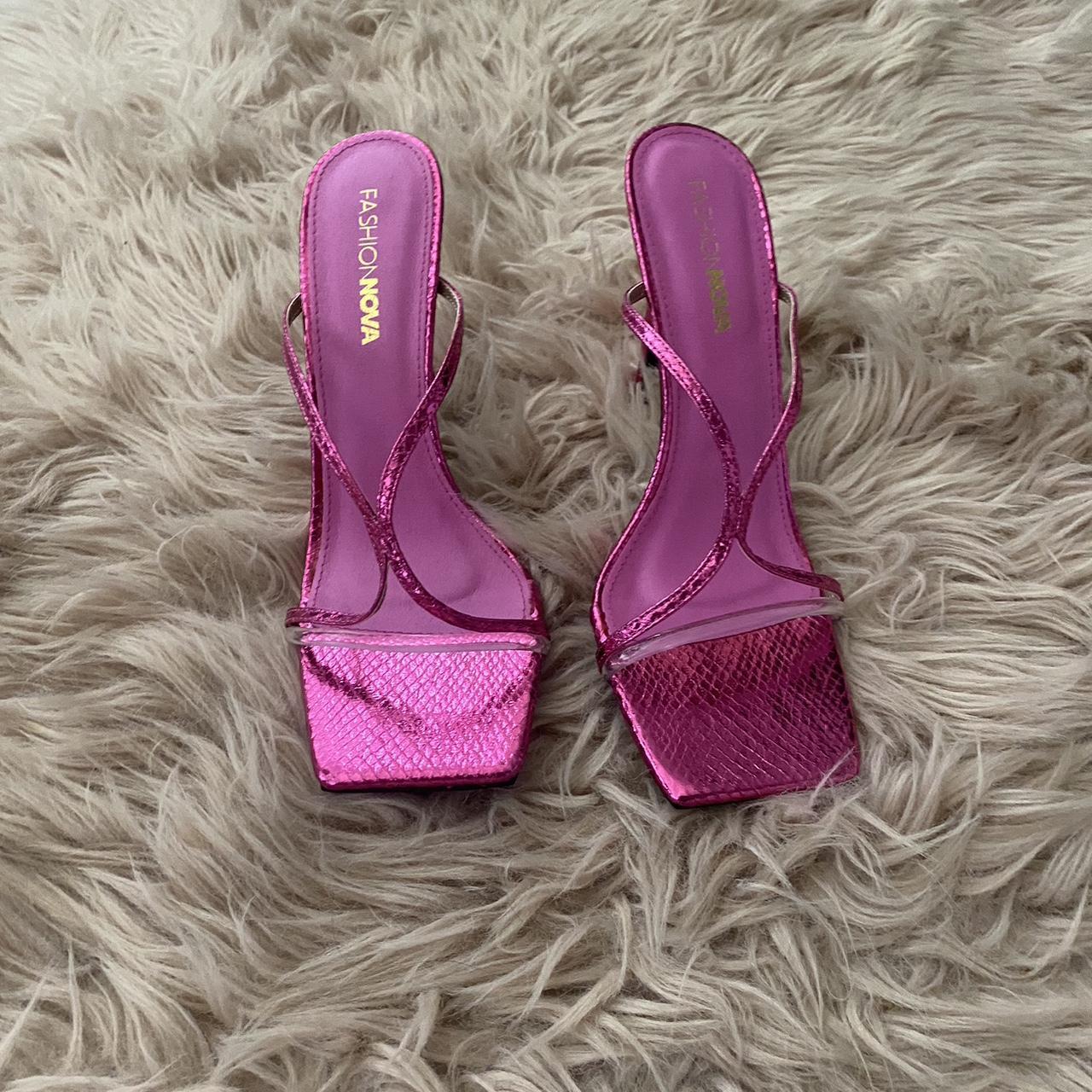 Fashion Nova Women's Pink Courts | Depop