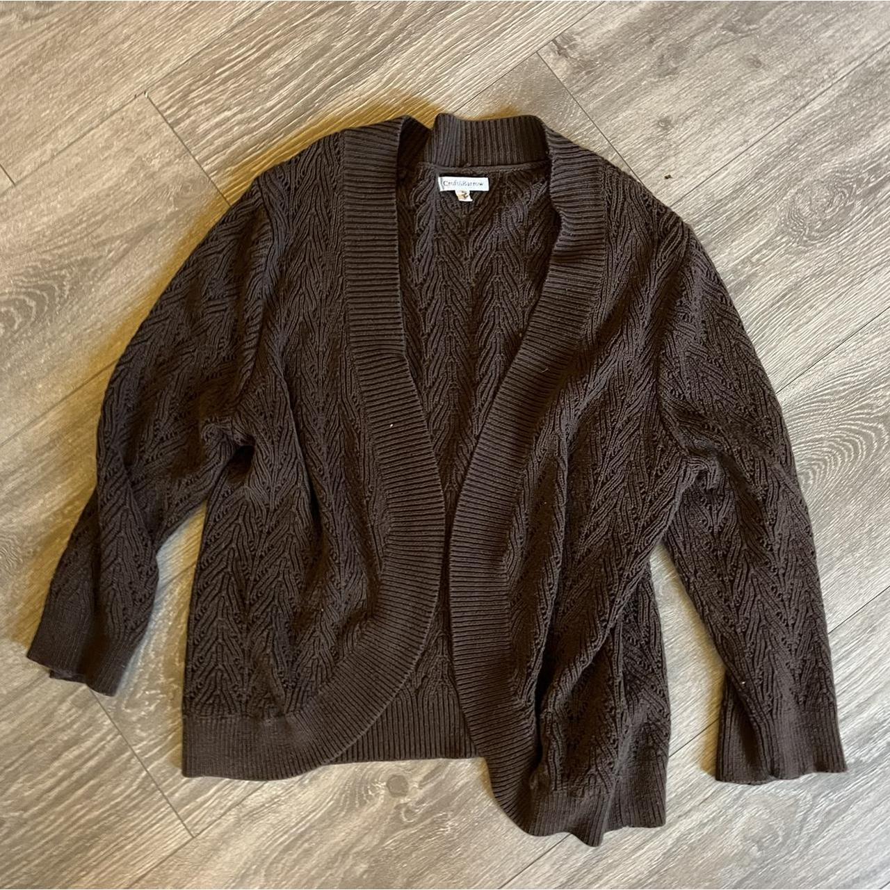 Croft & Barrow Women's Brown Cardigan | Depop
