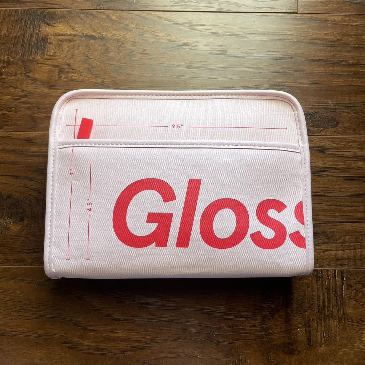 glossier beauty bag great condition removable inside... - Depop