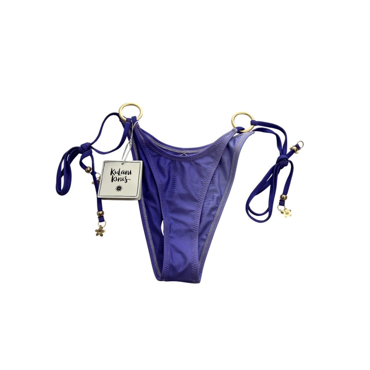 Kulani Kinis Ring Cheeky Tie Bikini Bottoms in... | Depop
