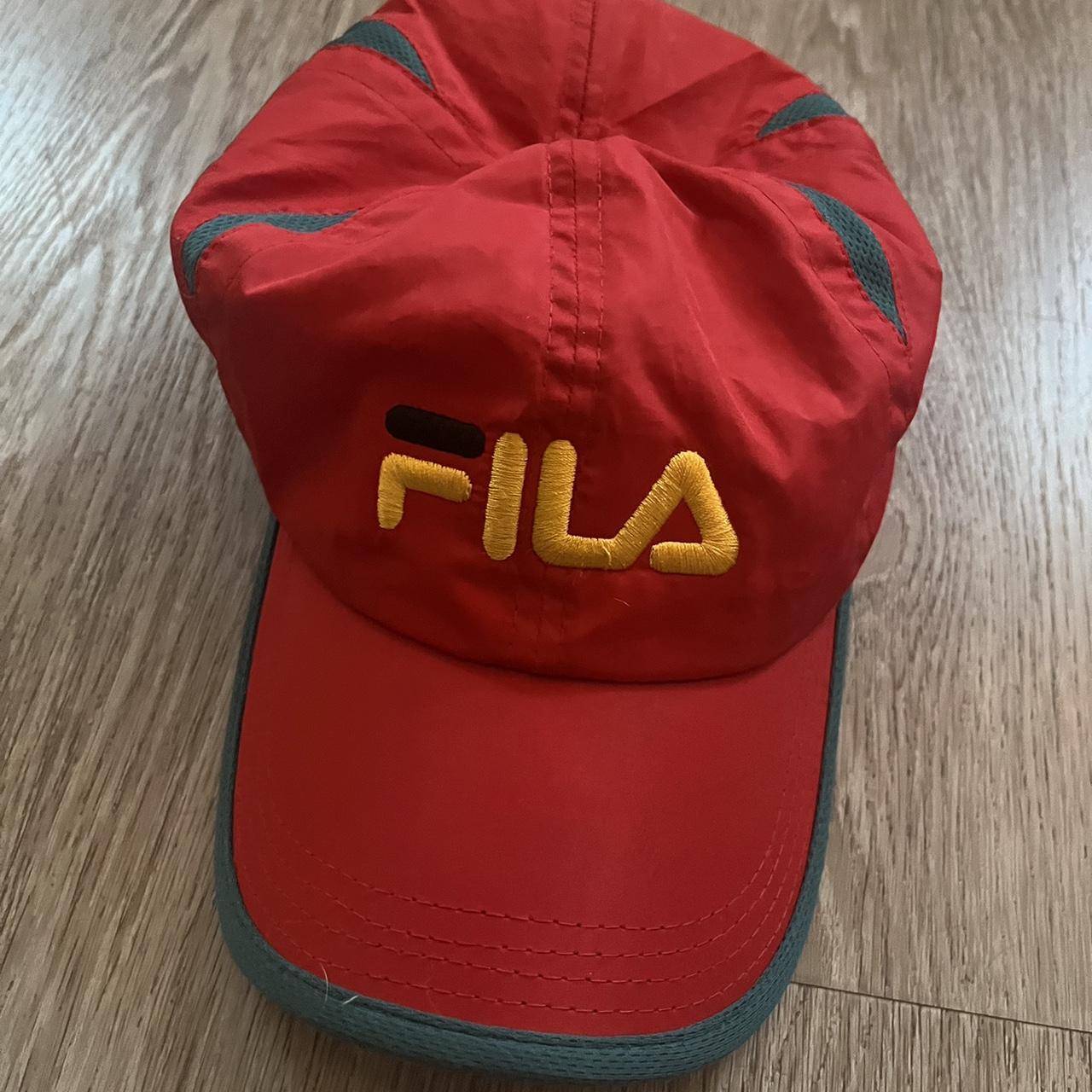Fila mesh panel baseball hat #fila - Depop