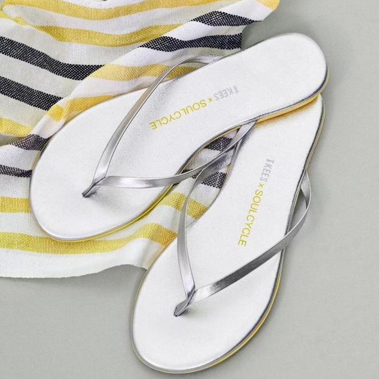 Tkees X Soul Cycle Flip Flops!!! Originally $58!!... - Depop
