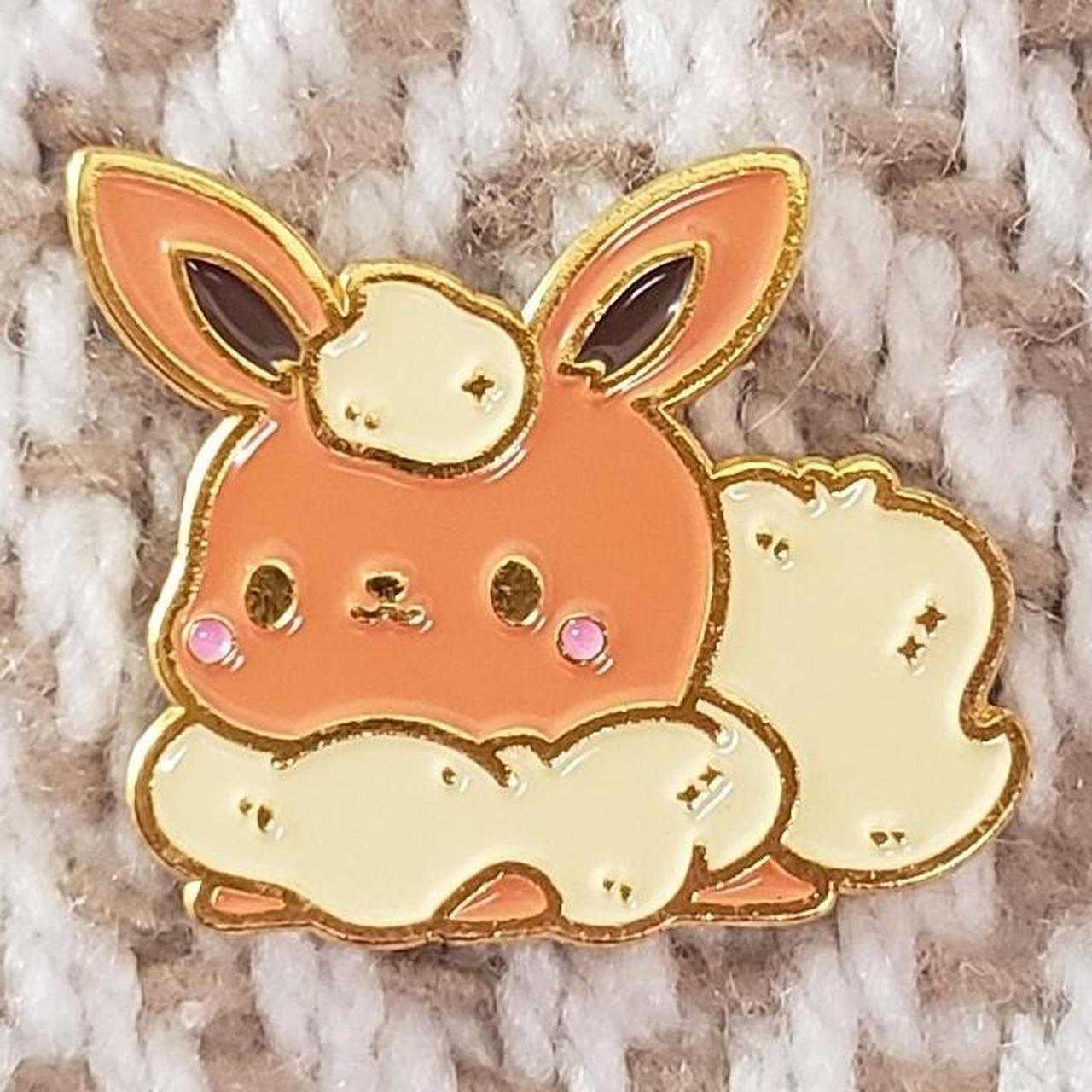 Chibi Flareon Pokemon Pin Please look at photos and... - Depop