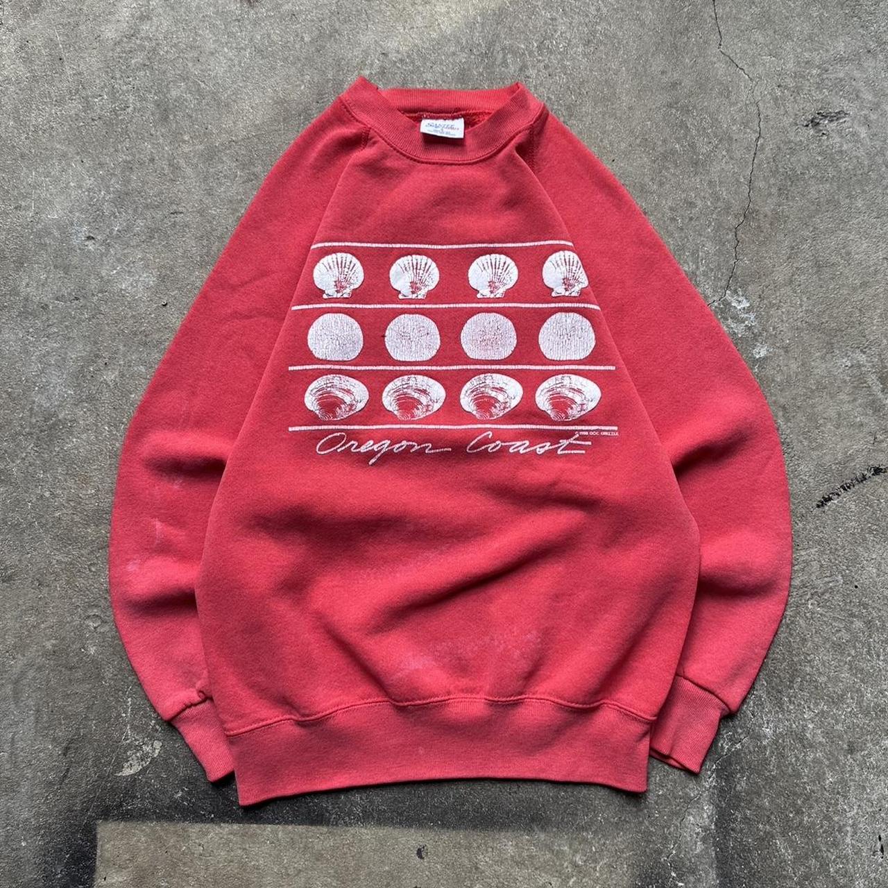Vintage 80s 1986 Oregon Coast sun faded sea shells... | Depop