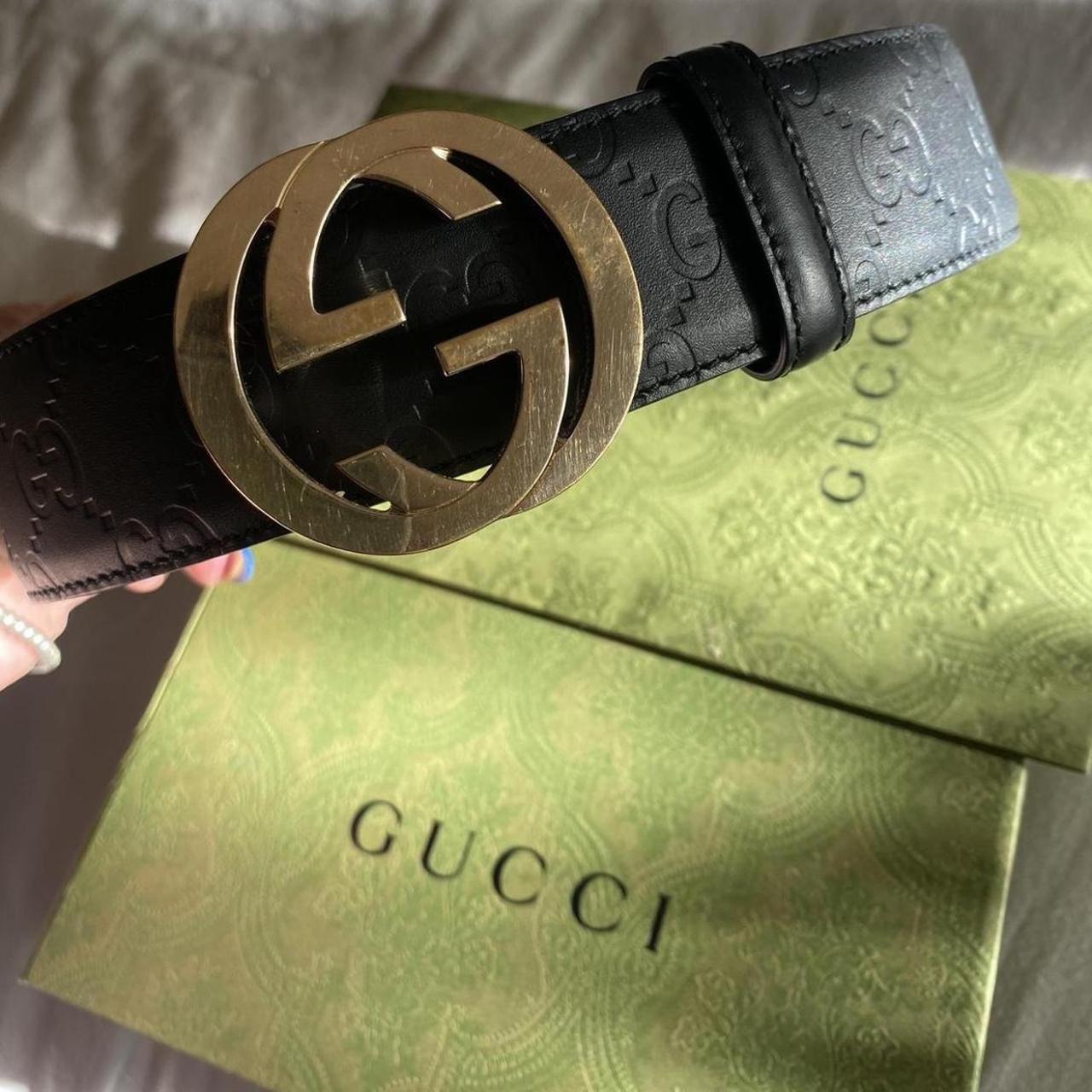 Authentic interlocking g gucci belt 🖤 Has some... - Depop