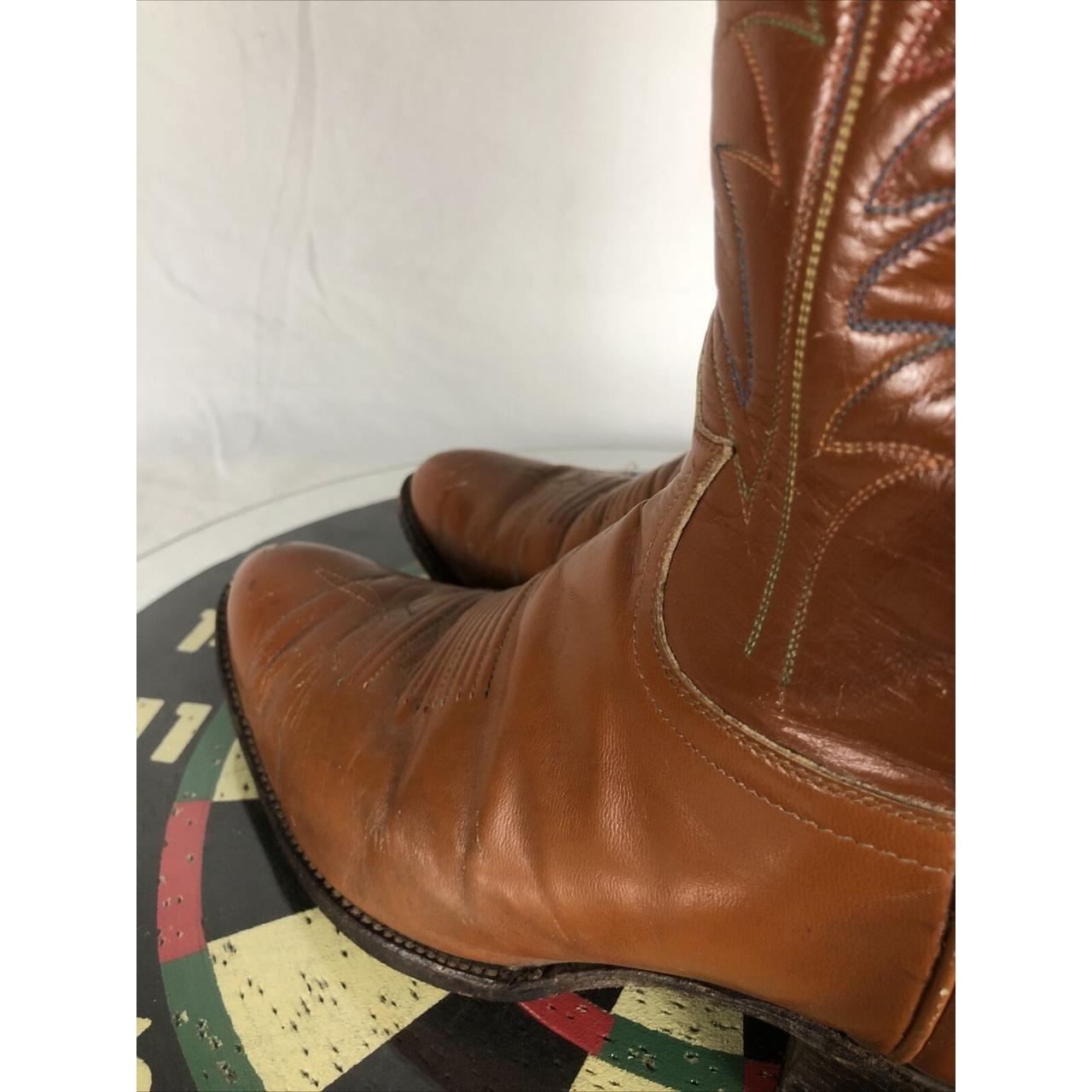 These vintage Tony Lama cowboy boots are in... - Depop