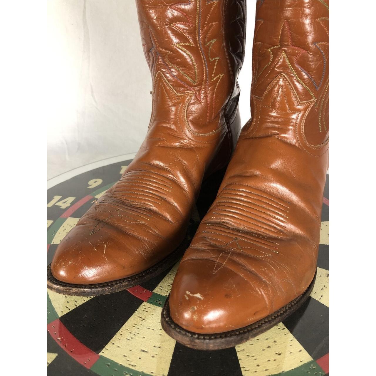 These vintage Tony Lama cowboy boots are in... - Depop