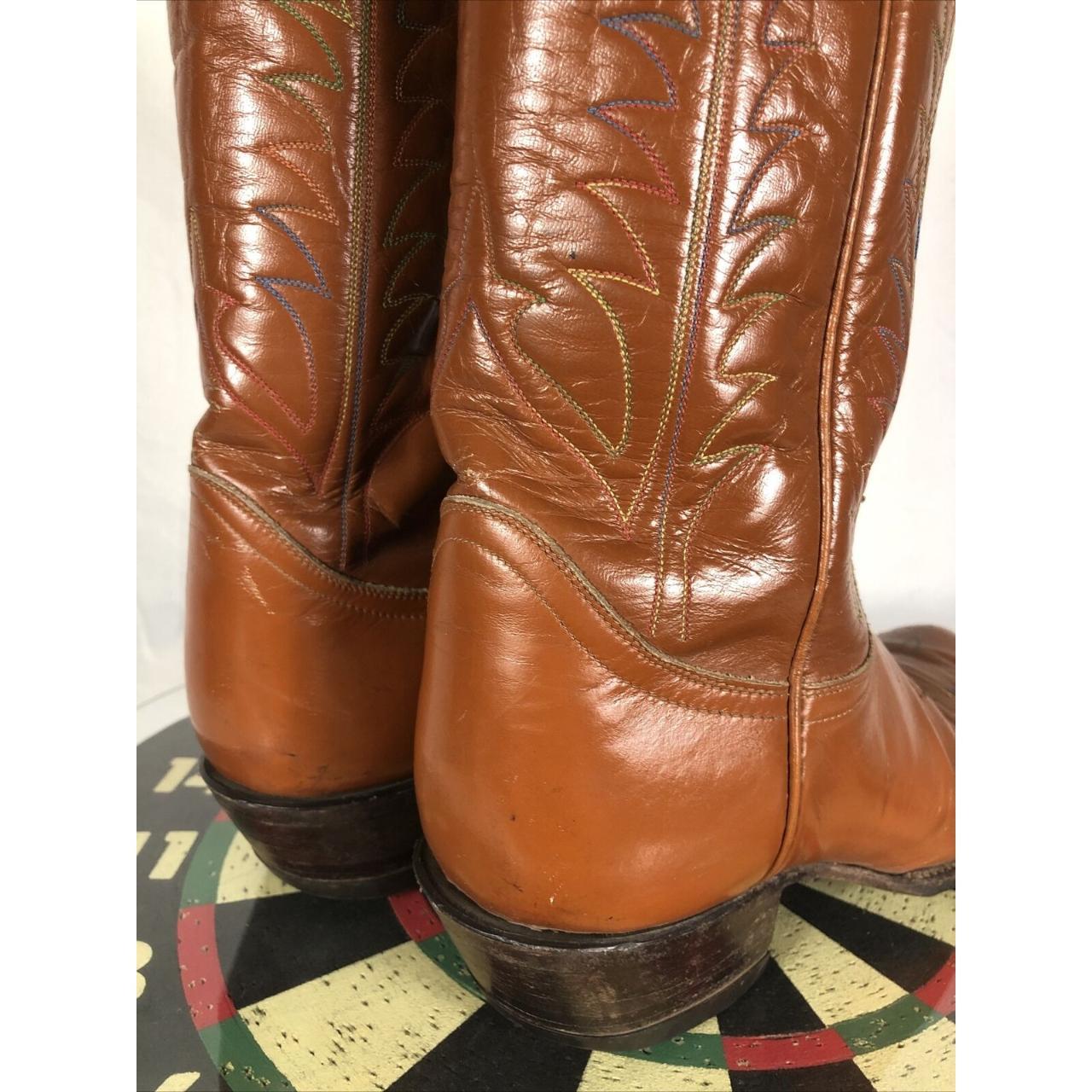 These vintage Tony Lama cowboy boots are in... - Depop
