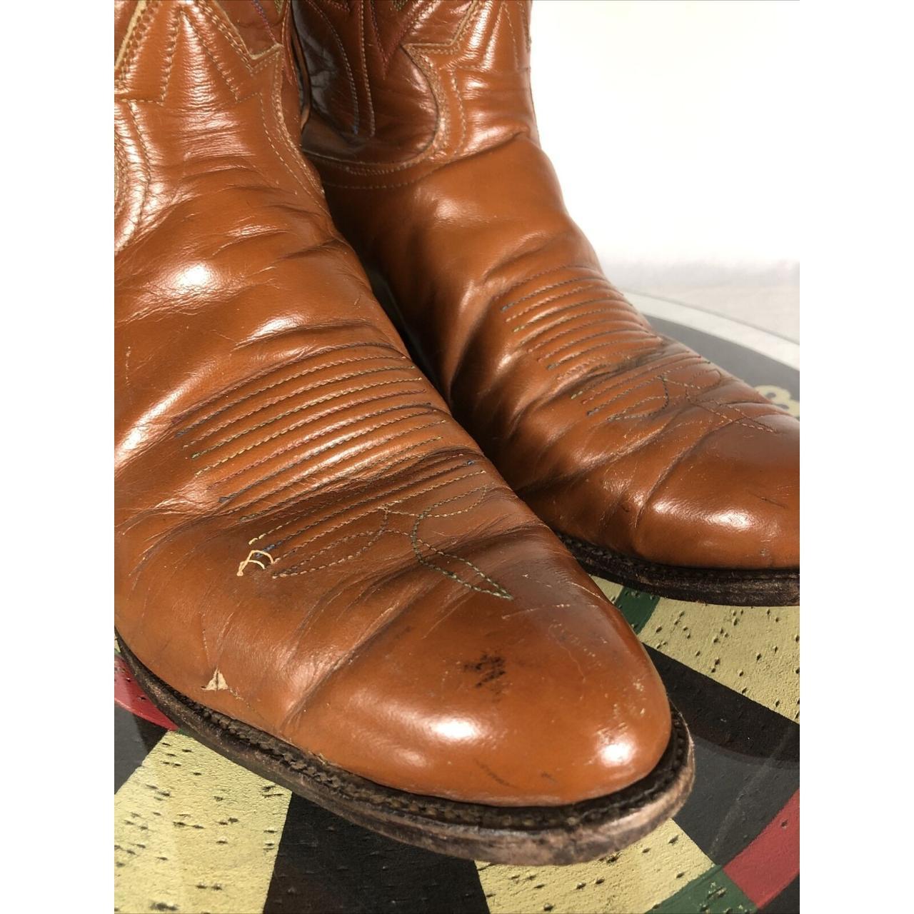 These vintage Tony Lama cowboy boots are in... - Depop
