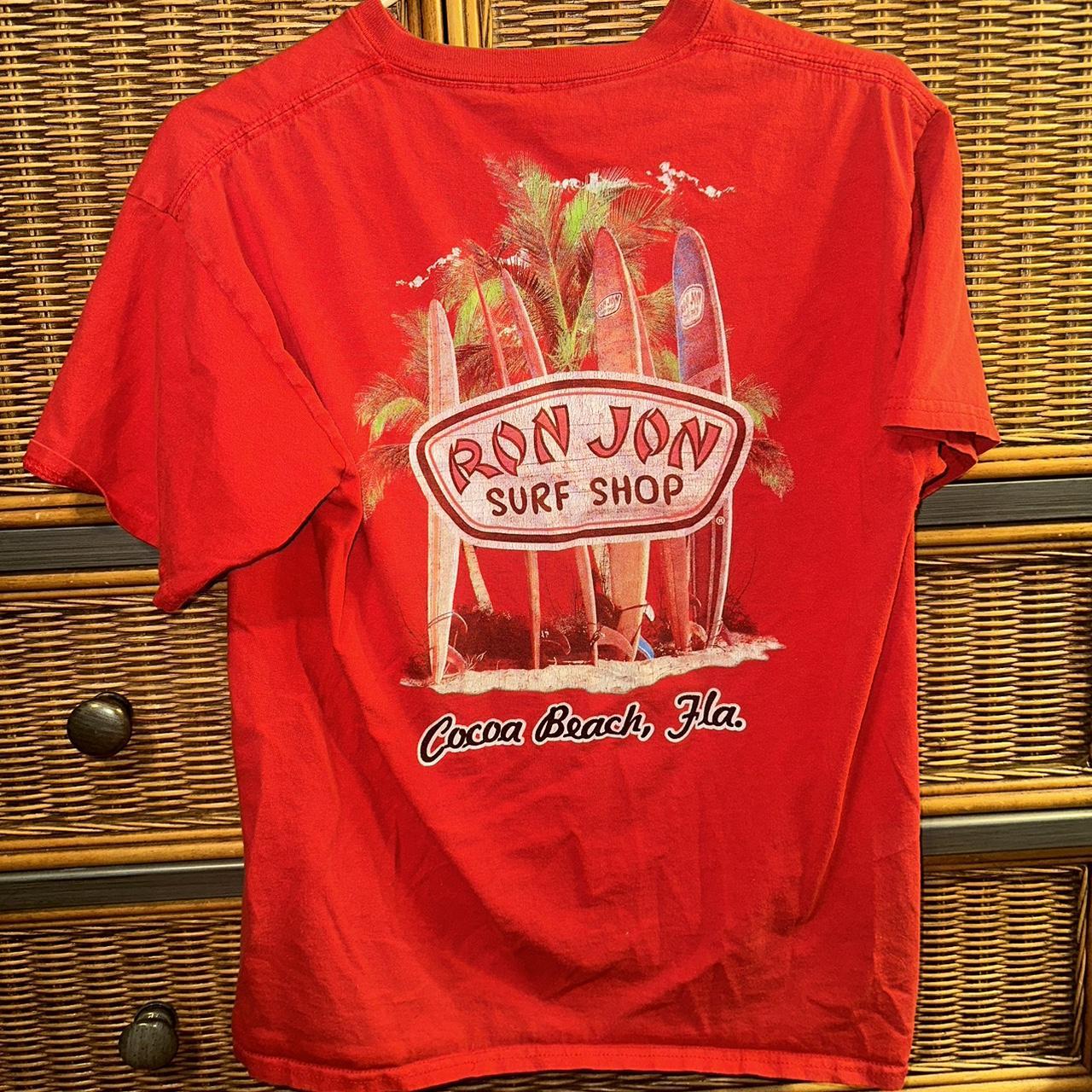 - Red Ron Jon Surf Shop t-shirt. - Graphic back. -... - Depop