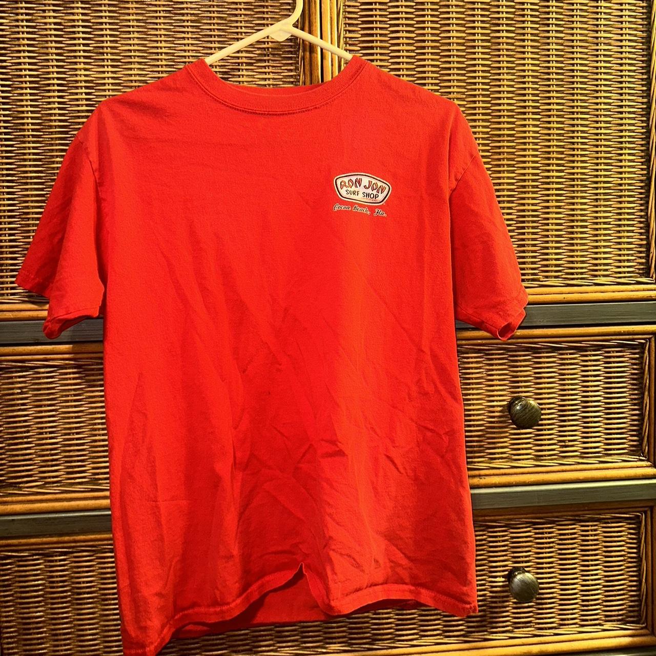 - Red Ron Jon Surf Shop t-shirt. - Graphic back. -... - Depop