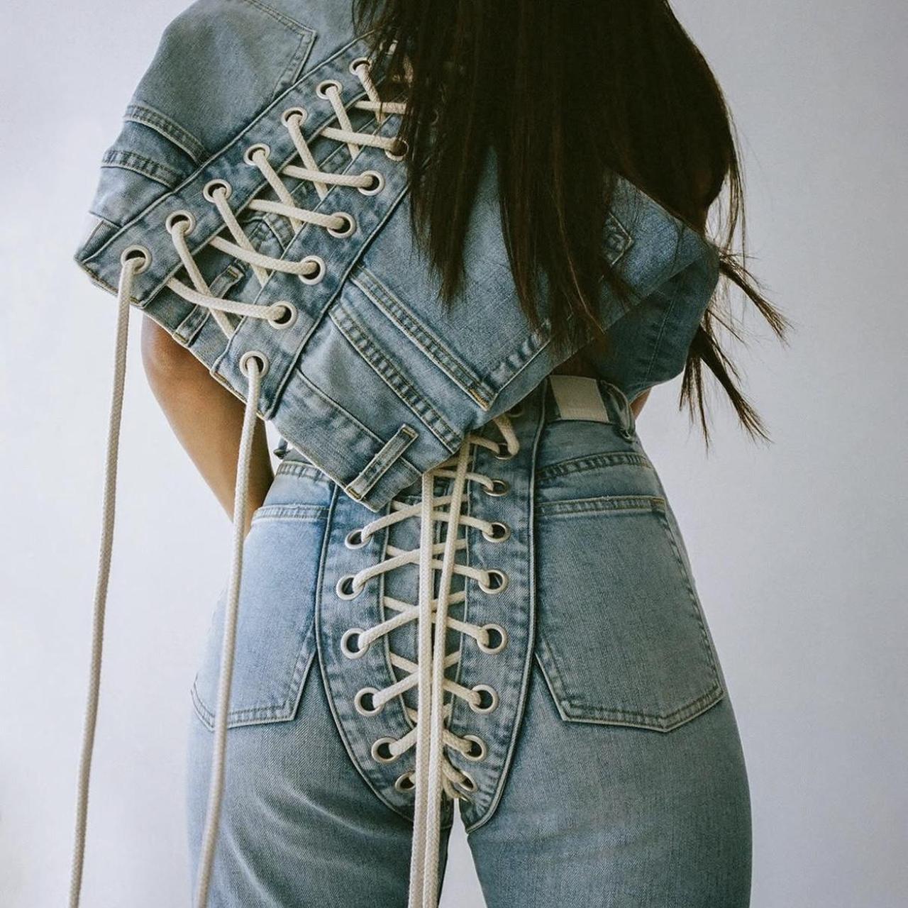 Samaria Leah - Leah Bone Jeans, slightly distressed,... | Depop