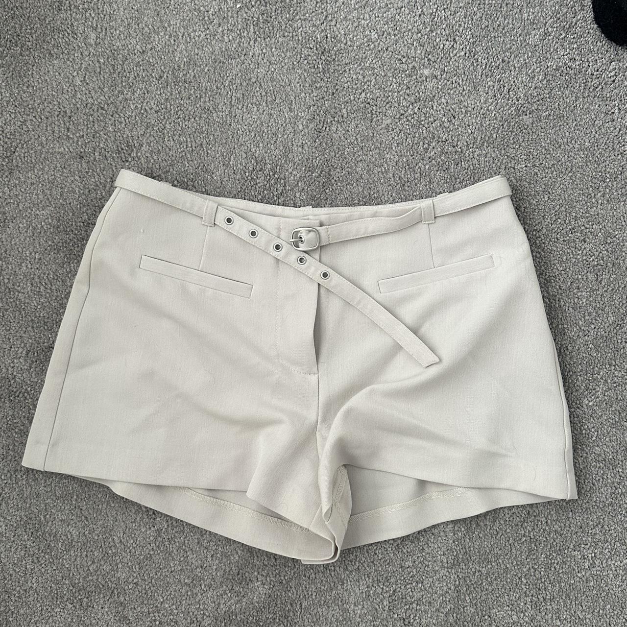 Glassons Beige Short Shorts Size 6 - Depop