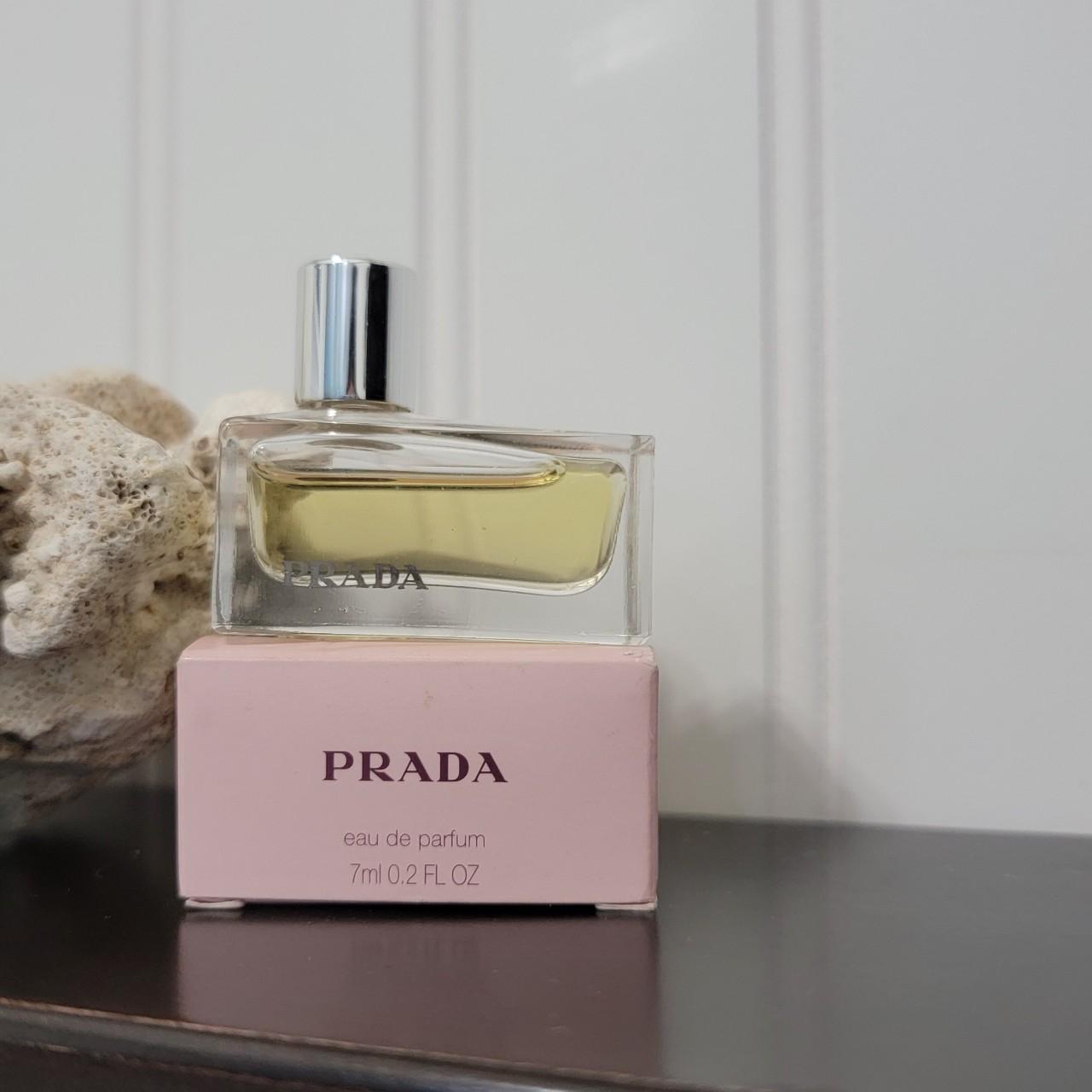 A mini prada perfume is eau de parfum of 0.20 fl oz... - Depop