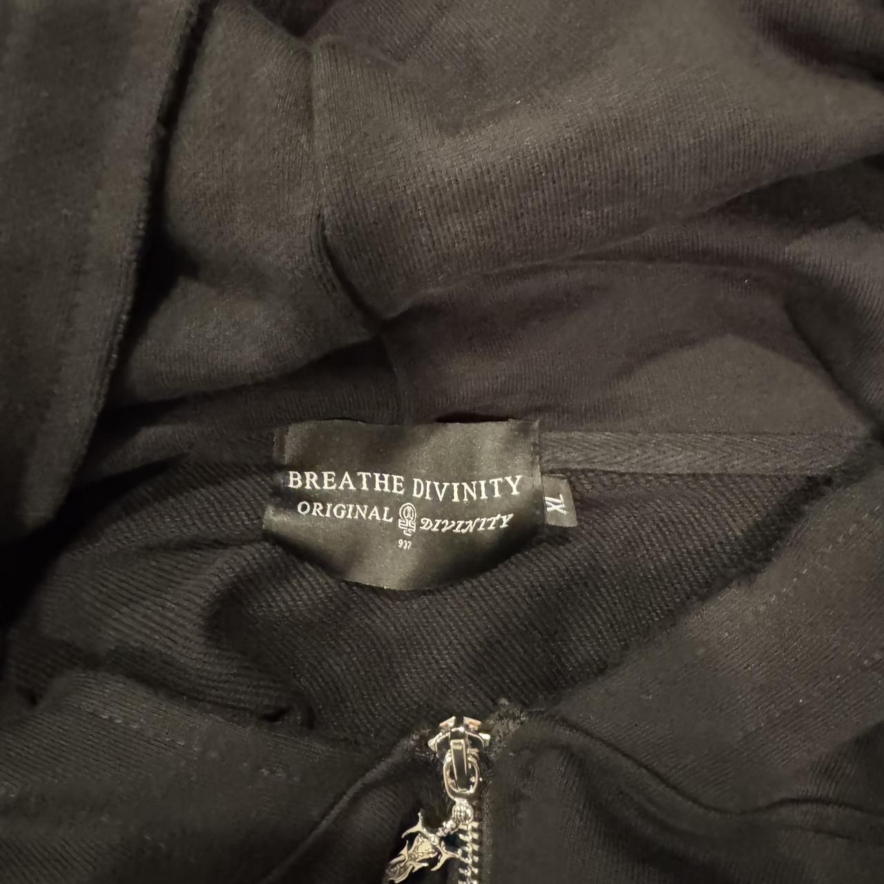 breathe divinity venom oversized zip up hoodie in... | Depop