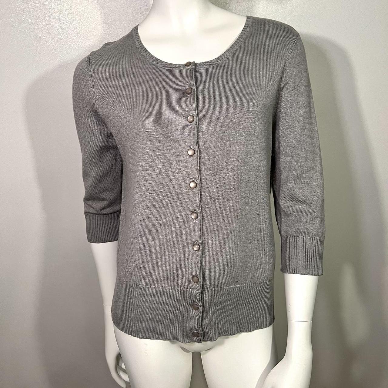 Women's Grey and Silver Cardigan | Depop