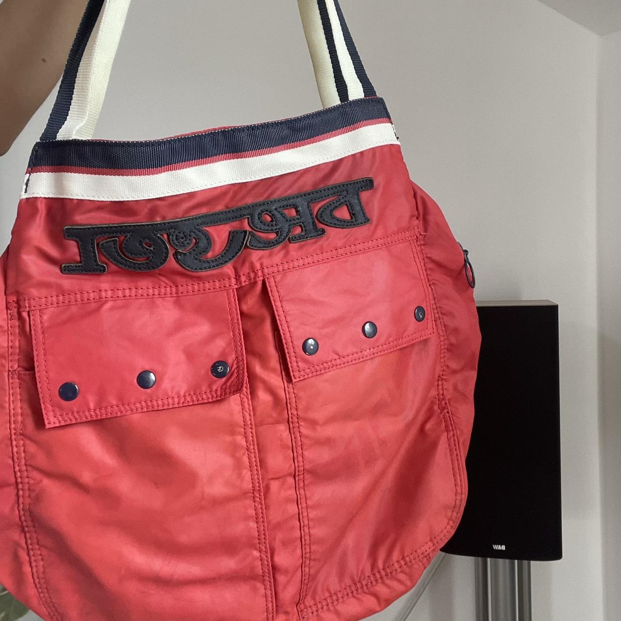 Incredible big red Diesel bag - see pics for size... - Depop