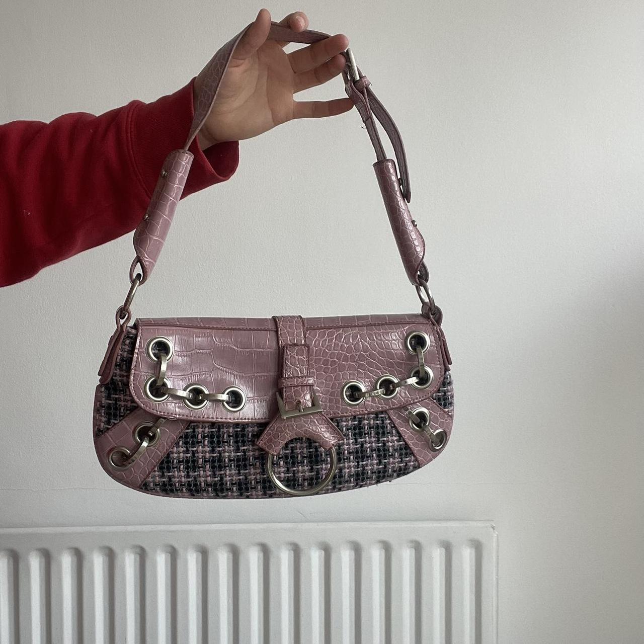 super sweet clueless style y2k baguette bag with... - Depop