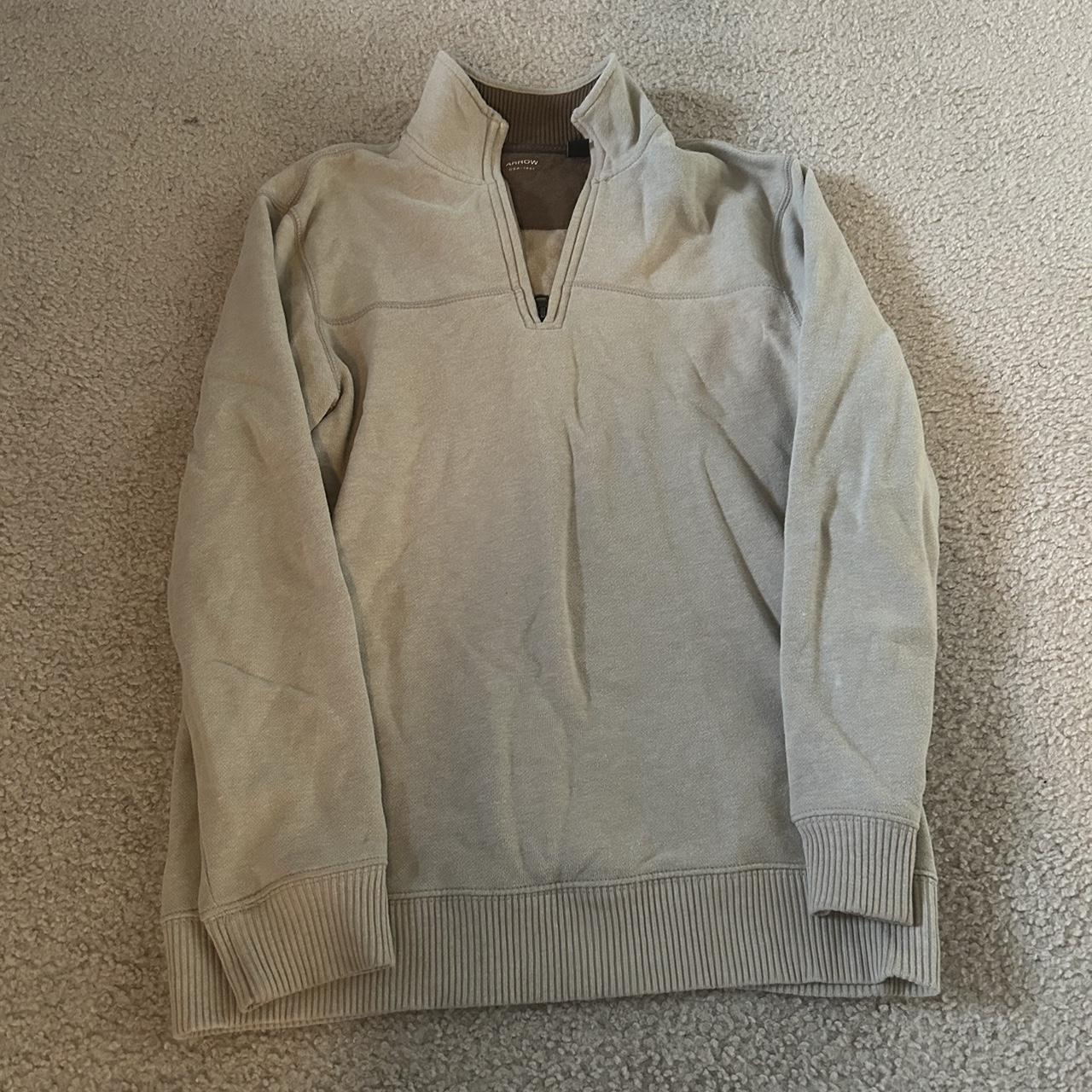 Arrow USA 1851 cream colored crew neck #brand #arrow... - Depop