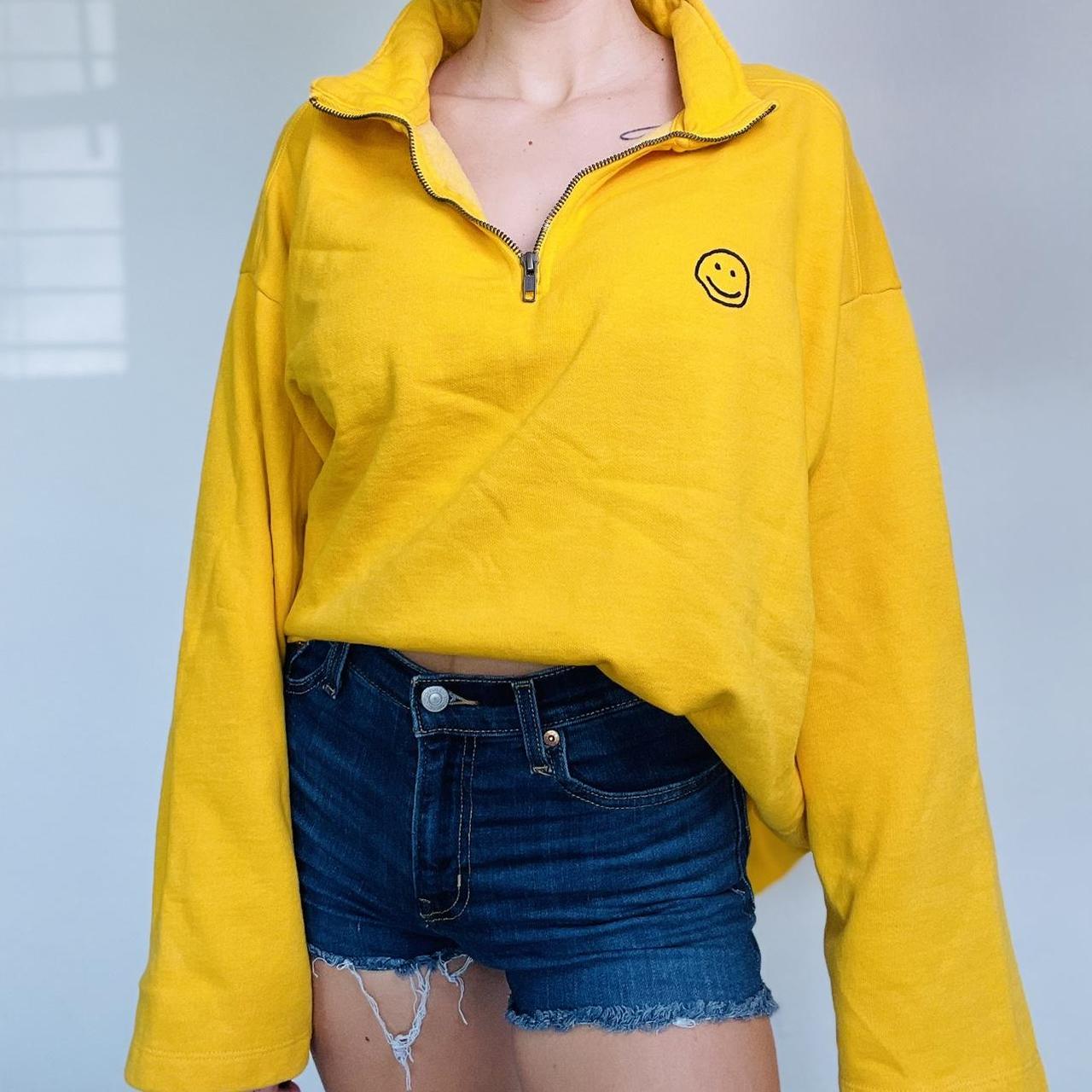 🧸Details: Earthbound deep yellow half zip pullover... - Depop