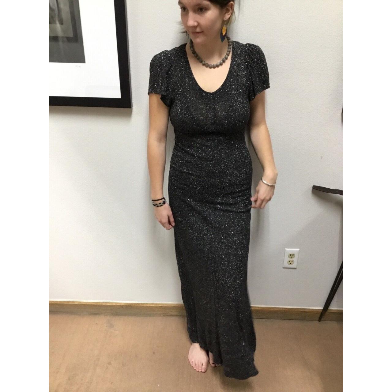 70s Chelsea Small Black w/Silver Sparkle Stretch... - Depop