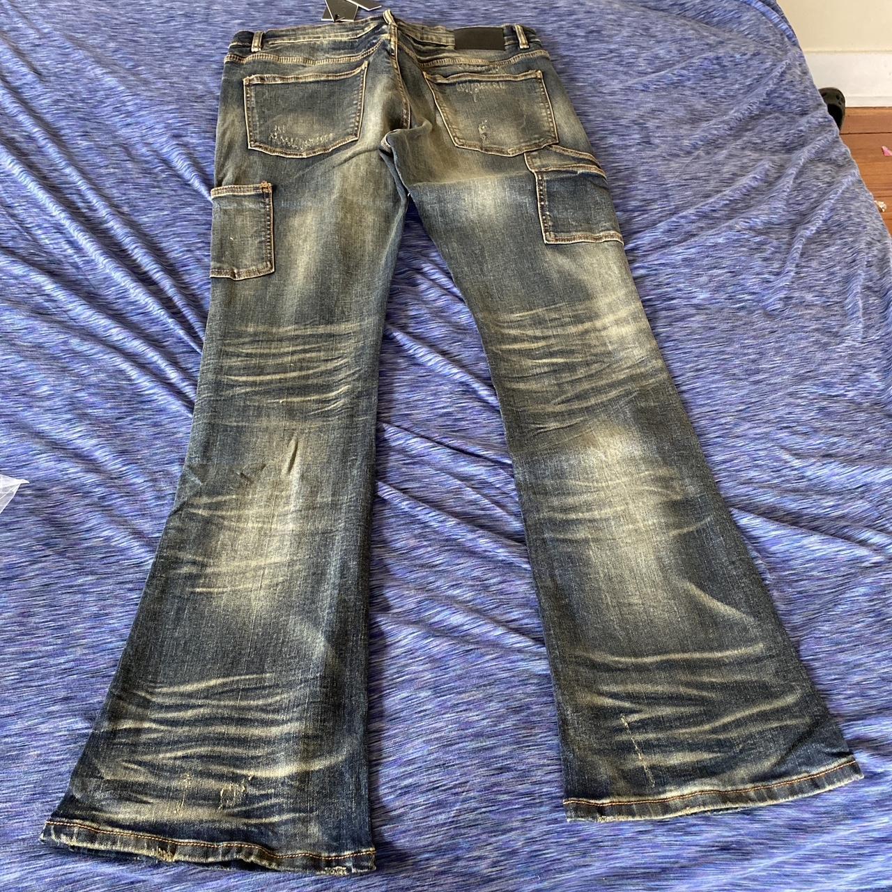 Valabasas Stacked flare denim home Of the original... - Depop