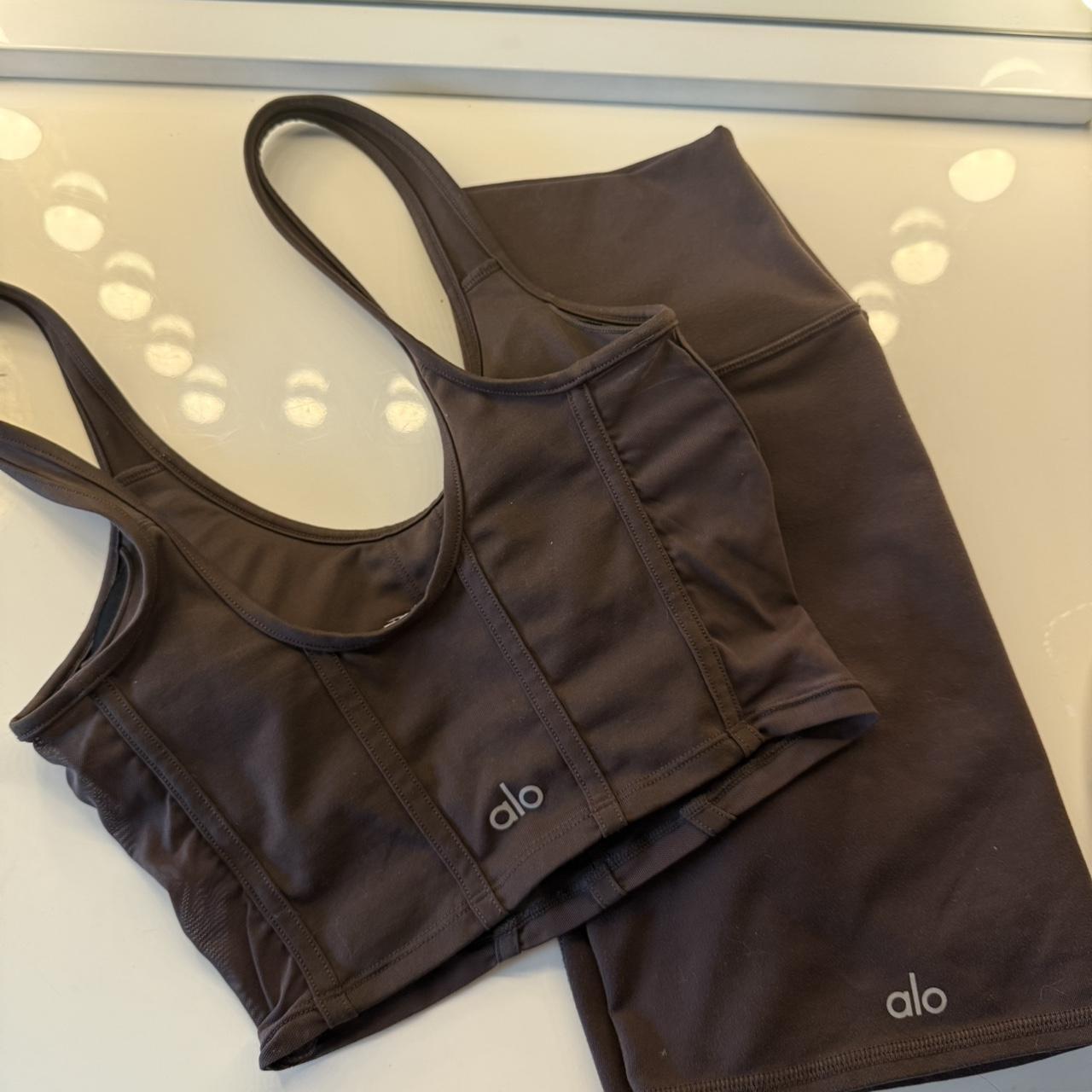 Alo set!!! The top is super flattering and the... | Depop