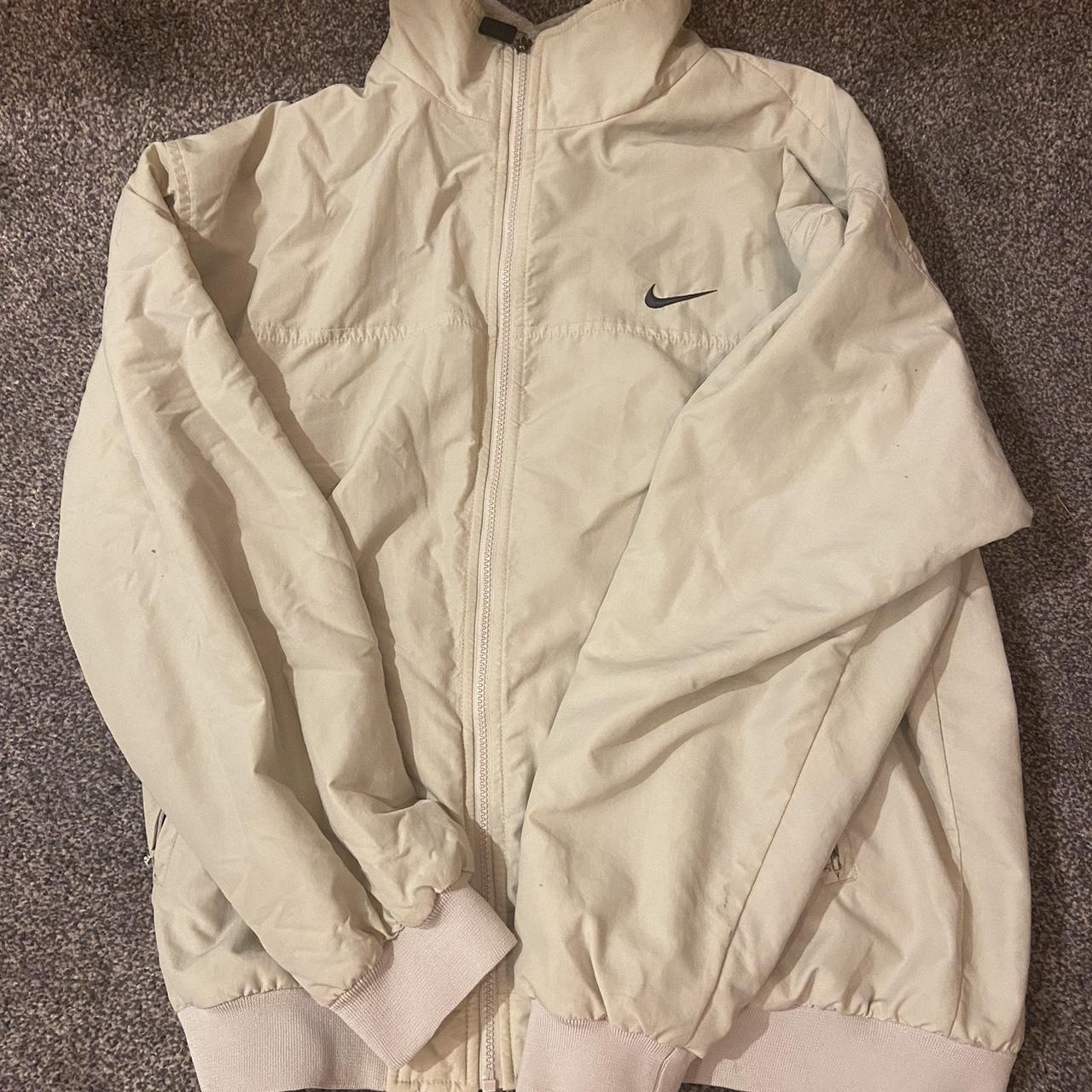 super cool vintage nike waterproof fleece lined... - Depop