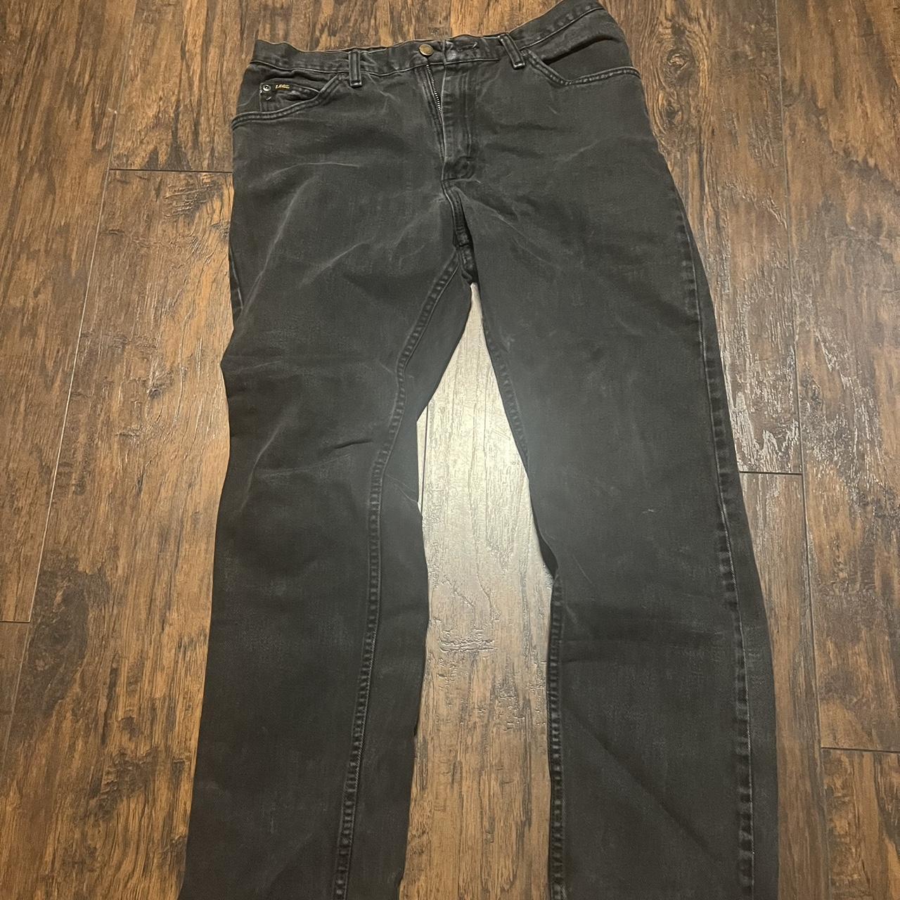 Vinatge distressed Lee jeans straight fit - Depop