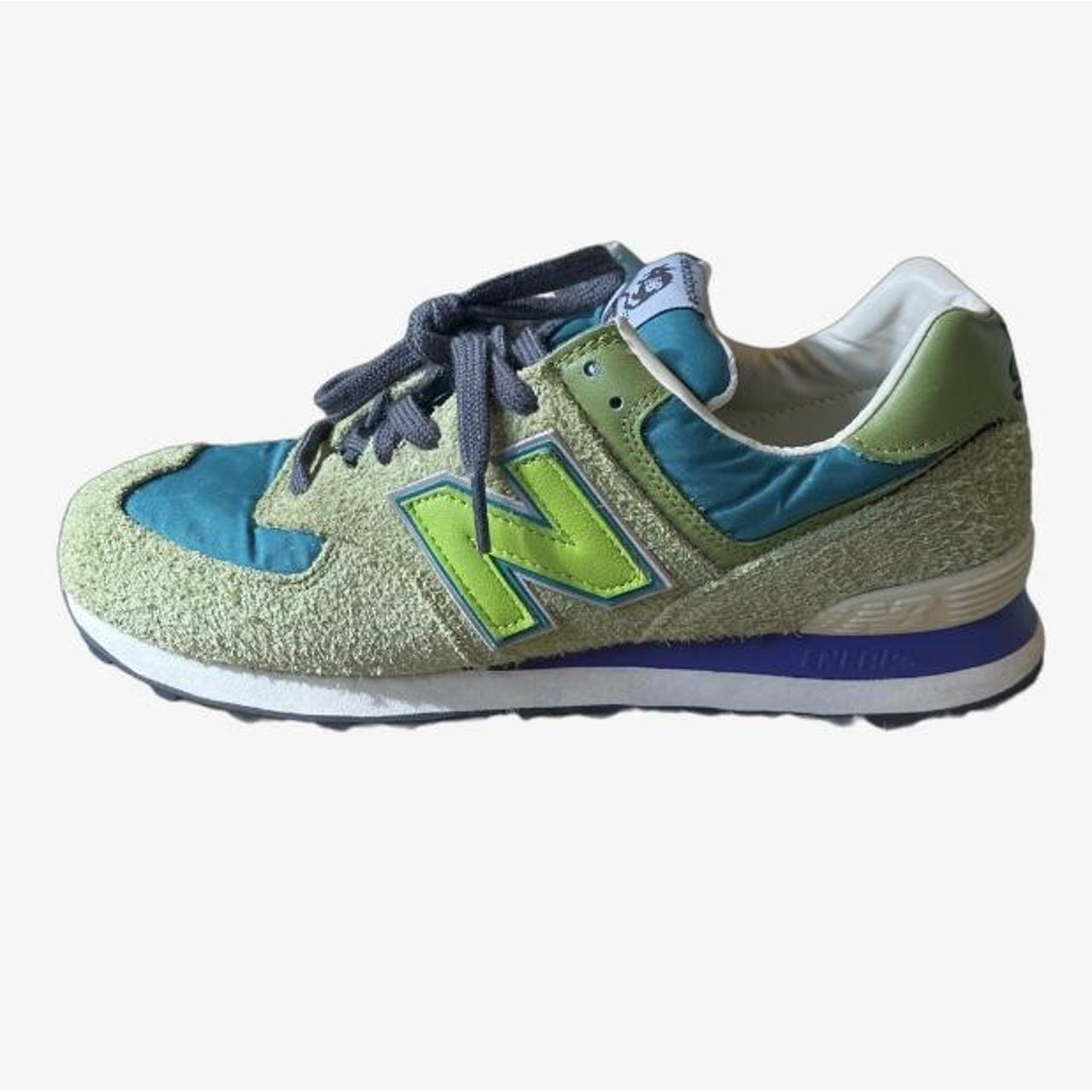 Stray Rats Men's Green Trainers | Depop