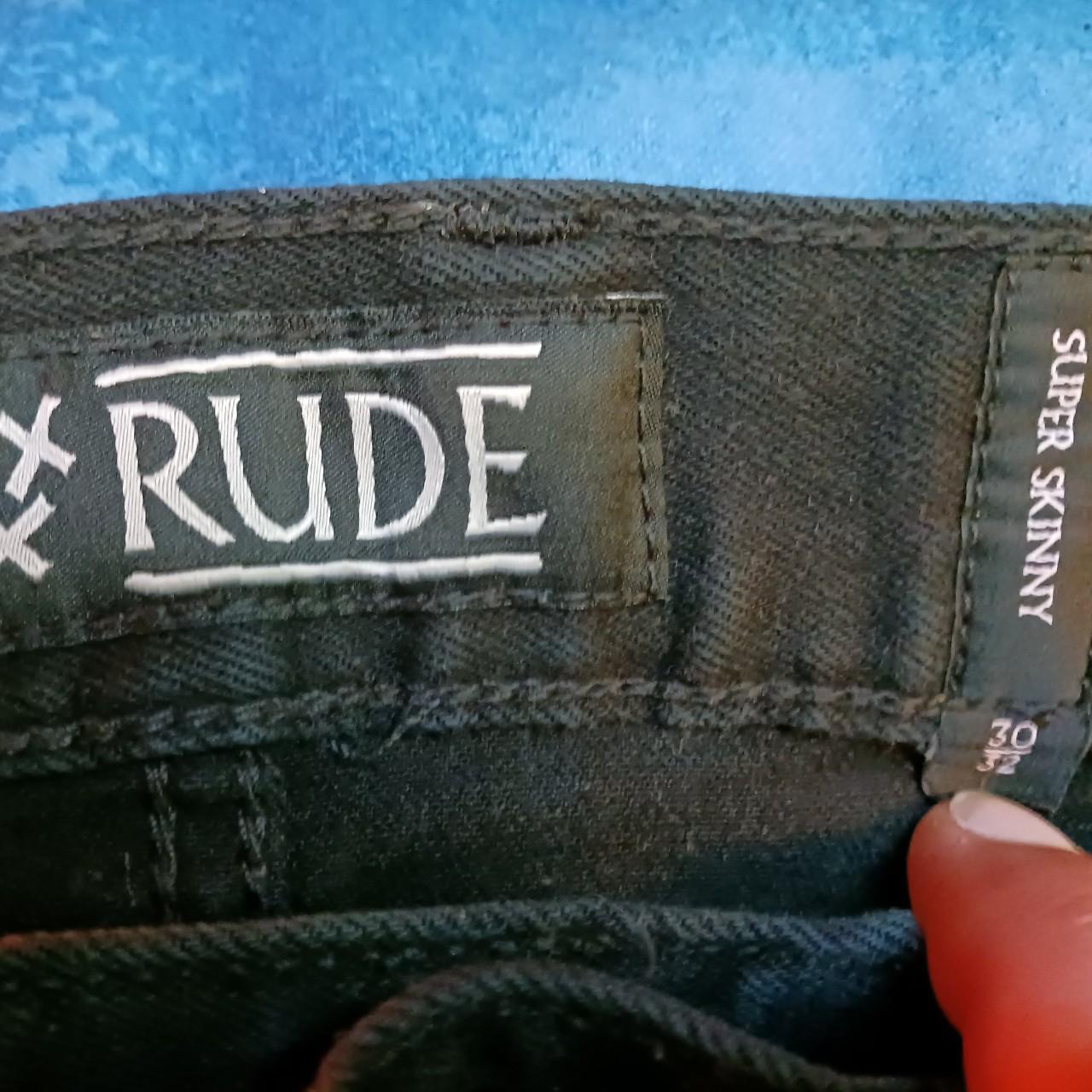 RUDE brand super skinny jeans, 30x32 Excellent... - Depop