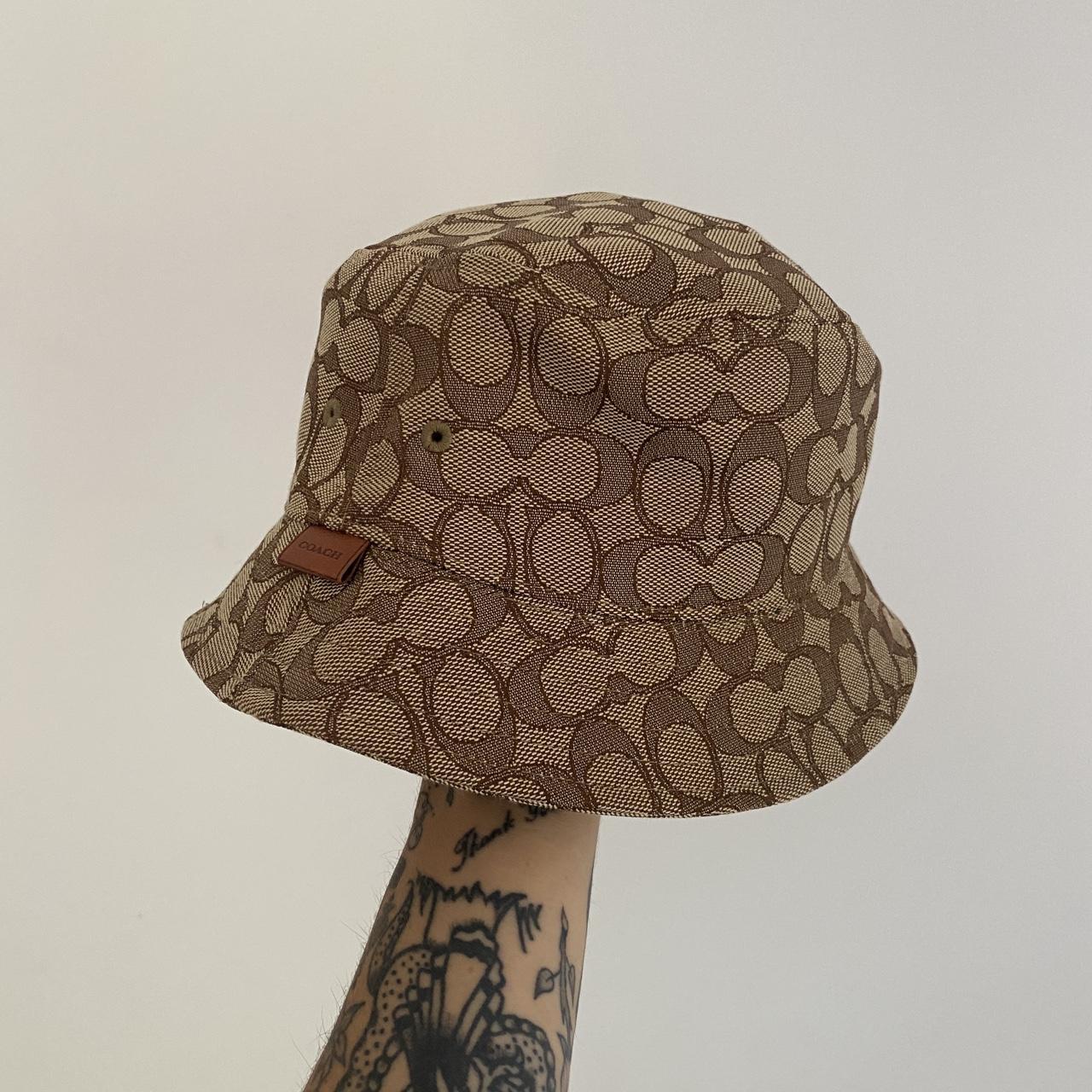 coach bucket hat only worn once best fits smaller... - Depop