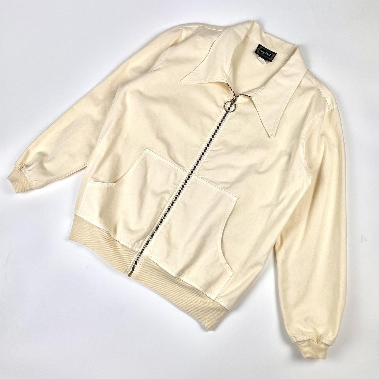 Big Bud Press Work Jacket In a nice cream color... - Depop