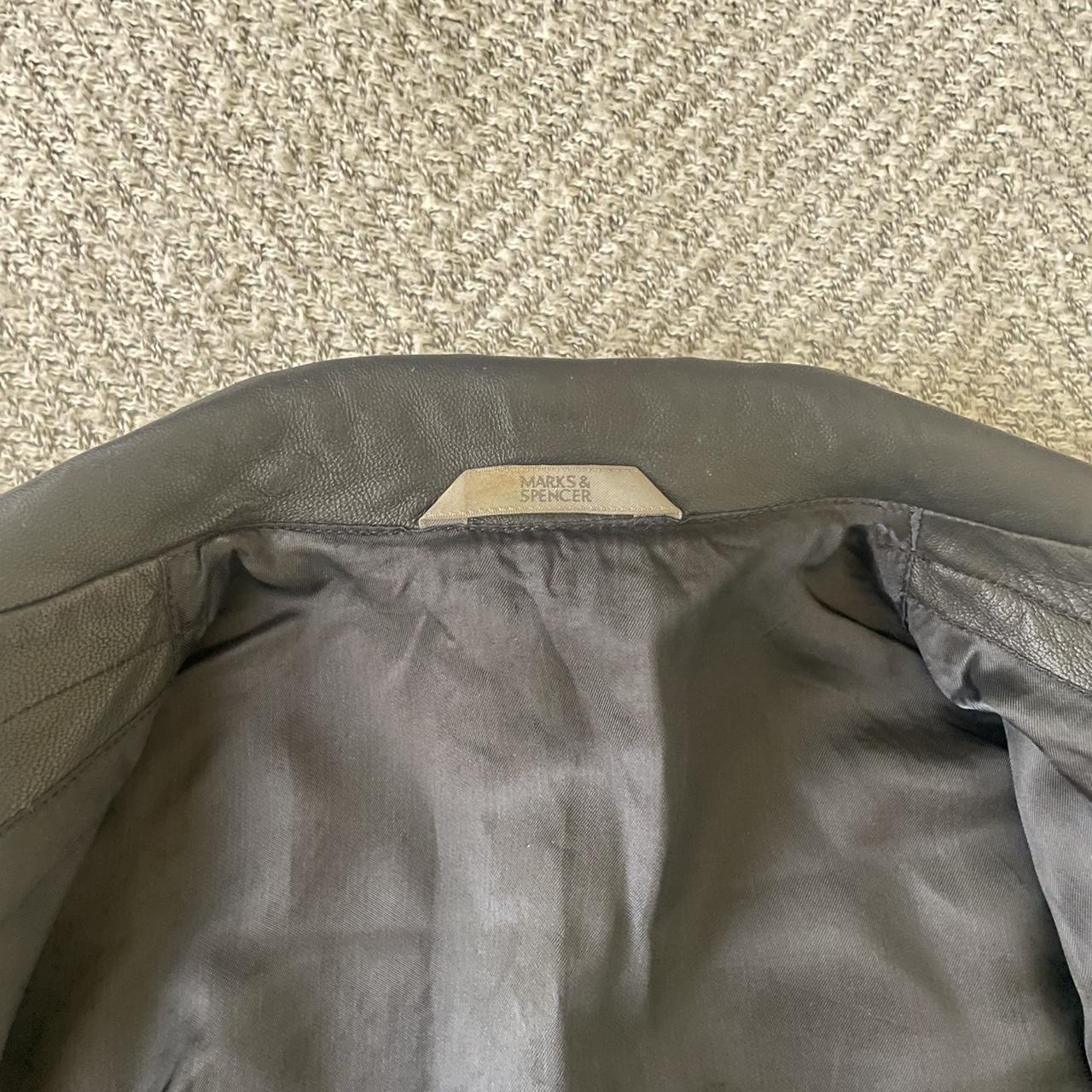 100% genuine leather jacket High quality black... | Depop