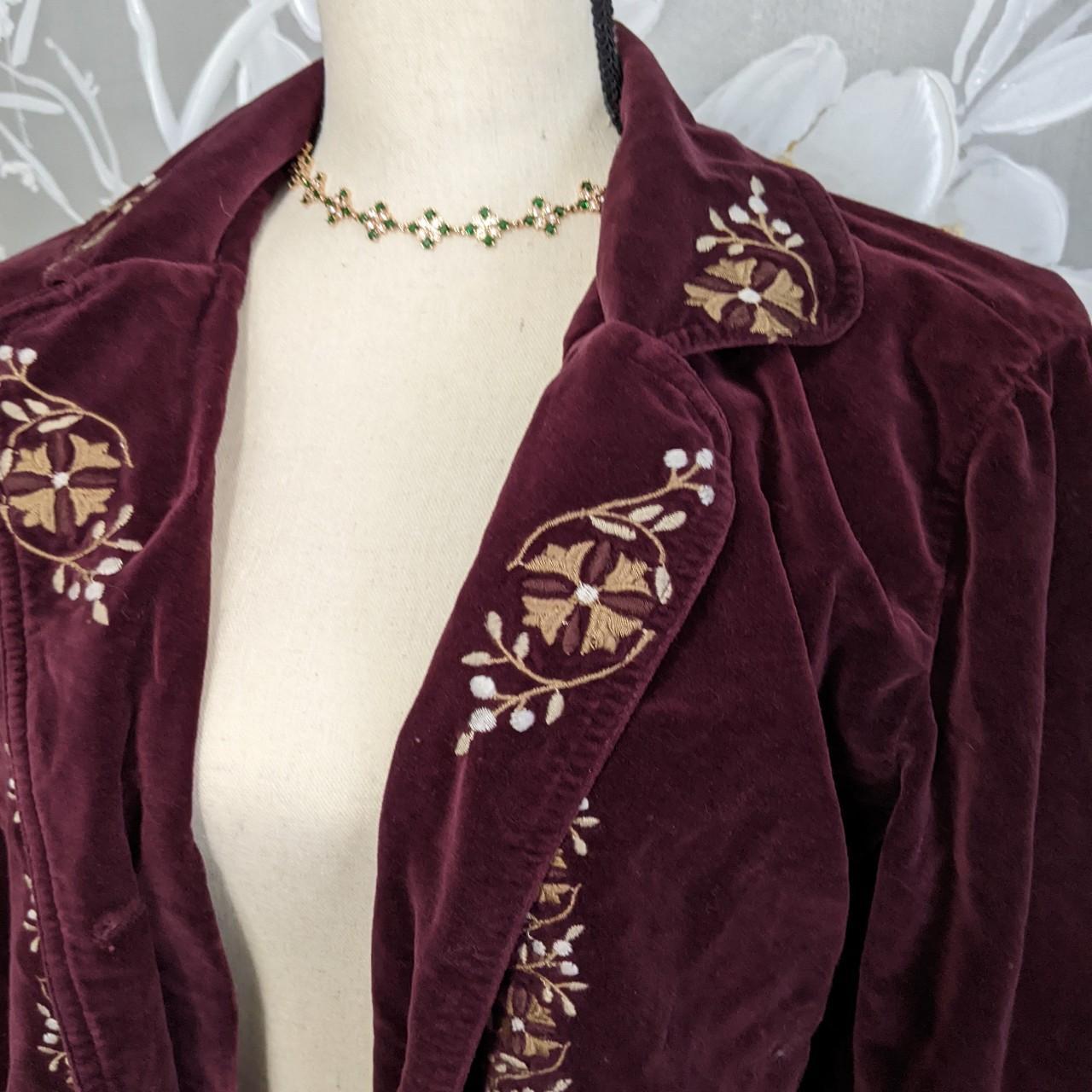 RARE Large velvet Johnny Was coat, excellent... - Depop