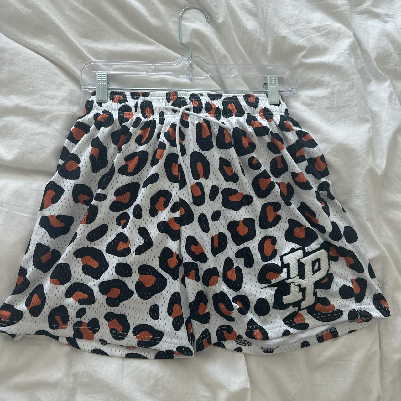 Inaka Power womens animal print mesh shorts - Depop