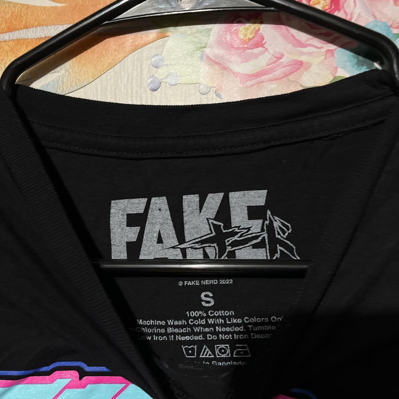 Fake Nerd anime shirt! Worn a few times, no stains... - Depop