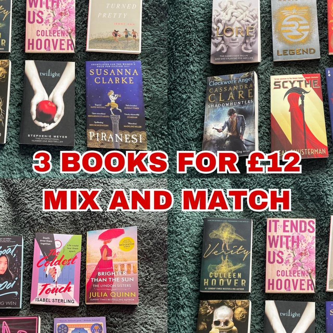 3 BOOKS FOR £12 MIX AND MATCH DEAL - swipe to see... - Depop